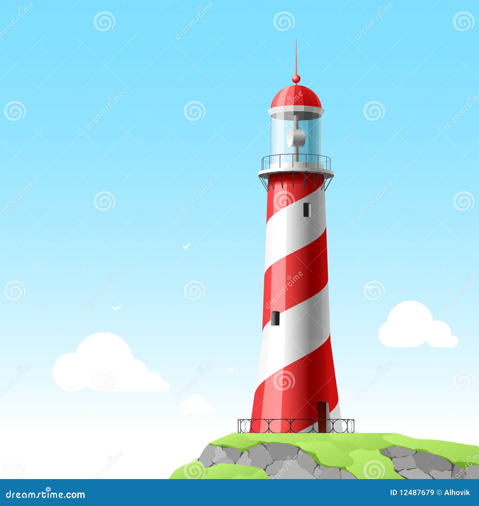 Faro. Vettore dettagliato. illustrazione vettoriale. Illustrazione di ...