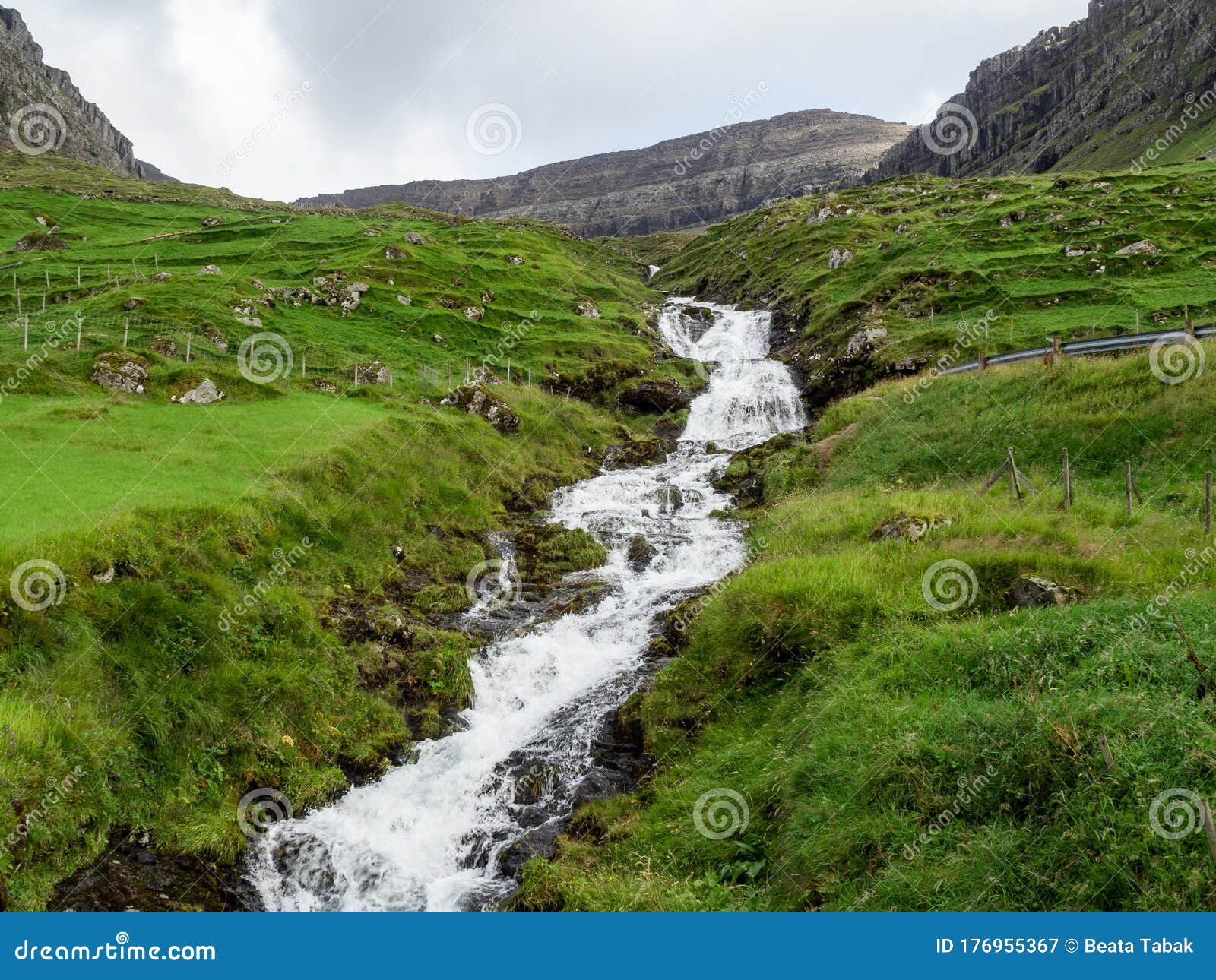 The Waterfalls Of The Land Of Ice And Fire!! Stock Image ...
