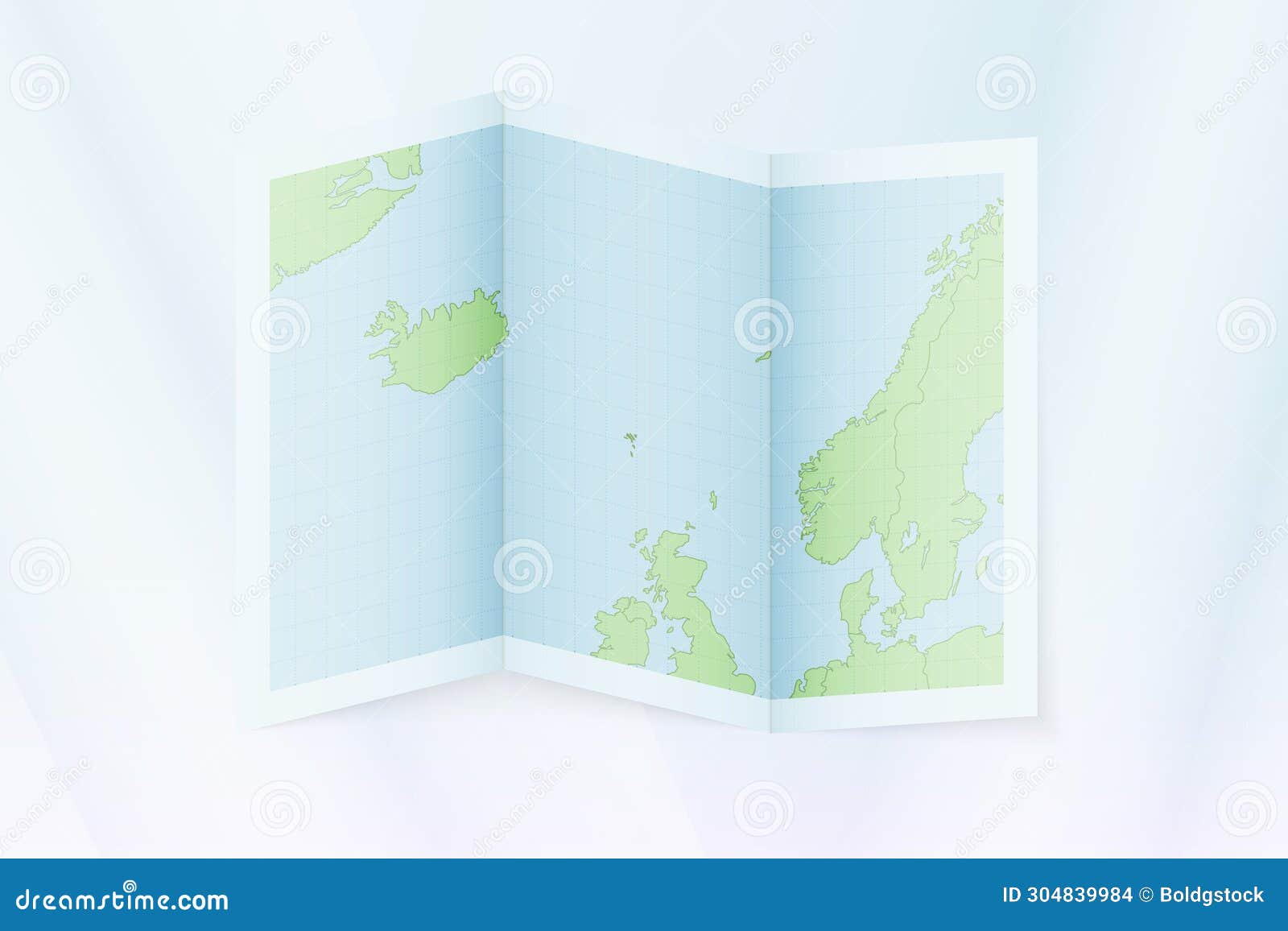 Faroe Islands Map, Folded Paper with Faroe Islands Map Stock Photo ...