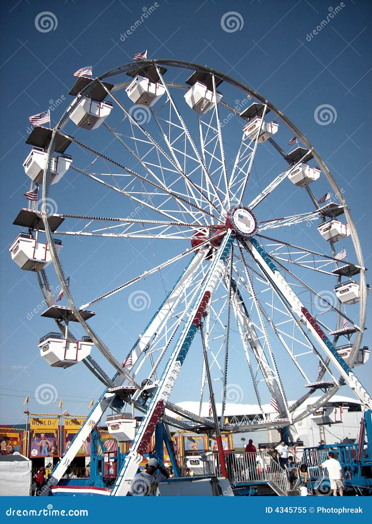 Farris wheel stock image. Image of wheel, fair, ride, playground - 4345755
