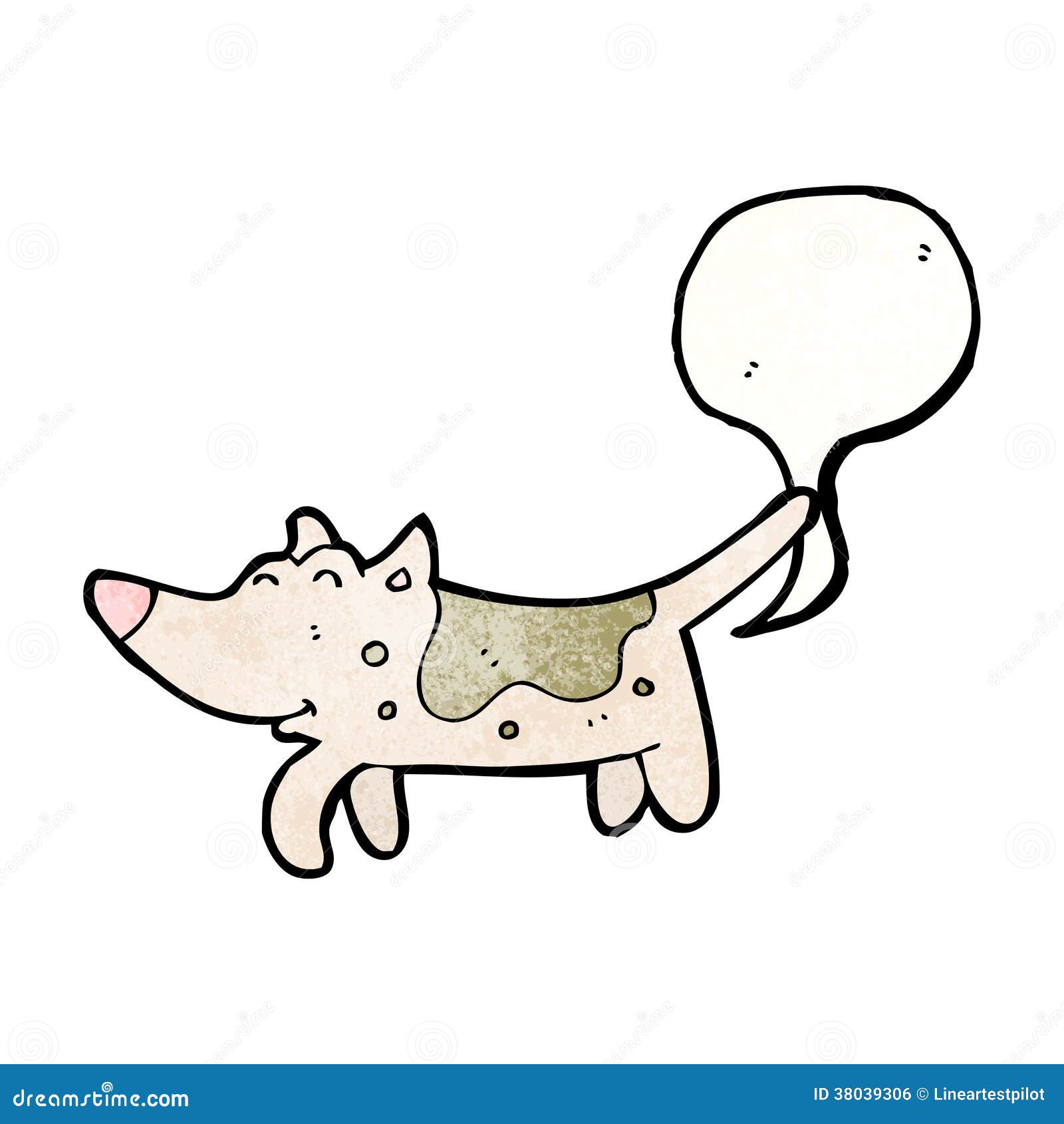 Dog cartoon stock vector. Illustration of talking, cloud - 38039306
