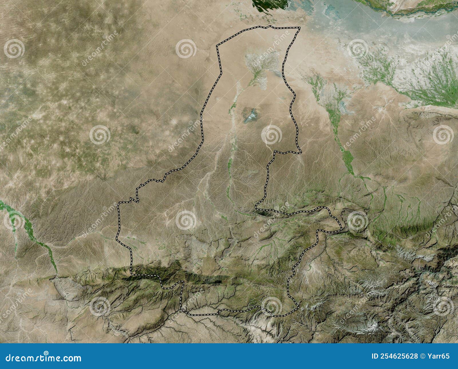 Faryab, Afghanistan. High-res Satellite Stock Illustration ...