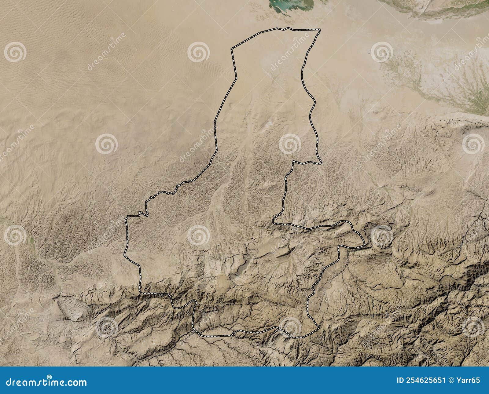 Faryab, Afghanistan. Low-res Satellite Stock Illustration ...