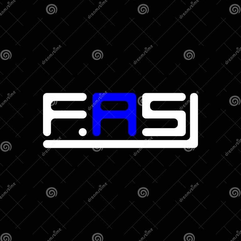 FAS Letter Logo Creative Design with Vector Graphic, FAS Stock Vector ...