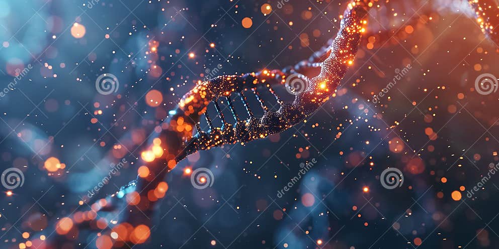 Fascinating Animated Representation of DNA Helix in the Future Stock ...