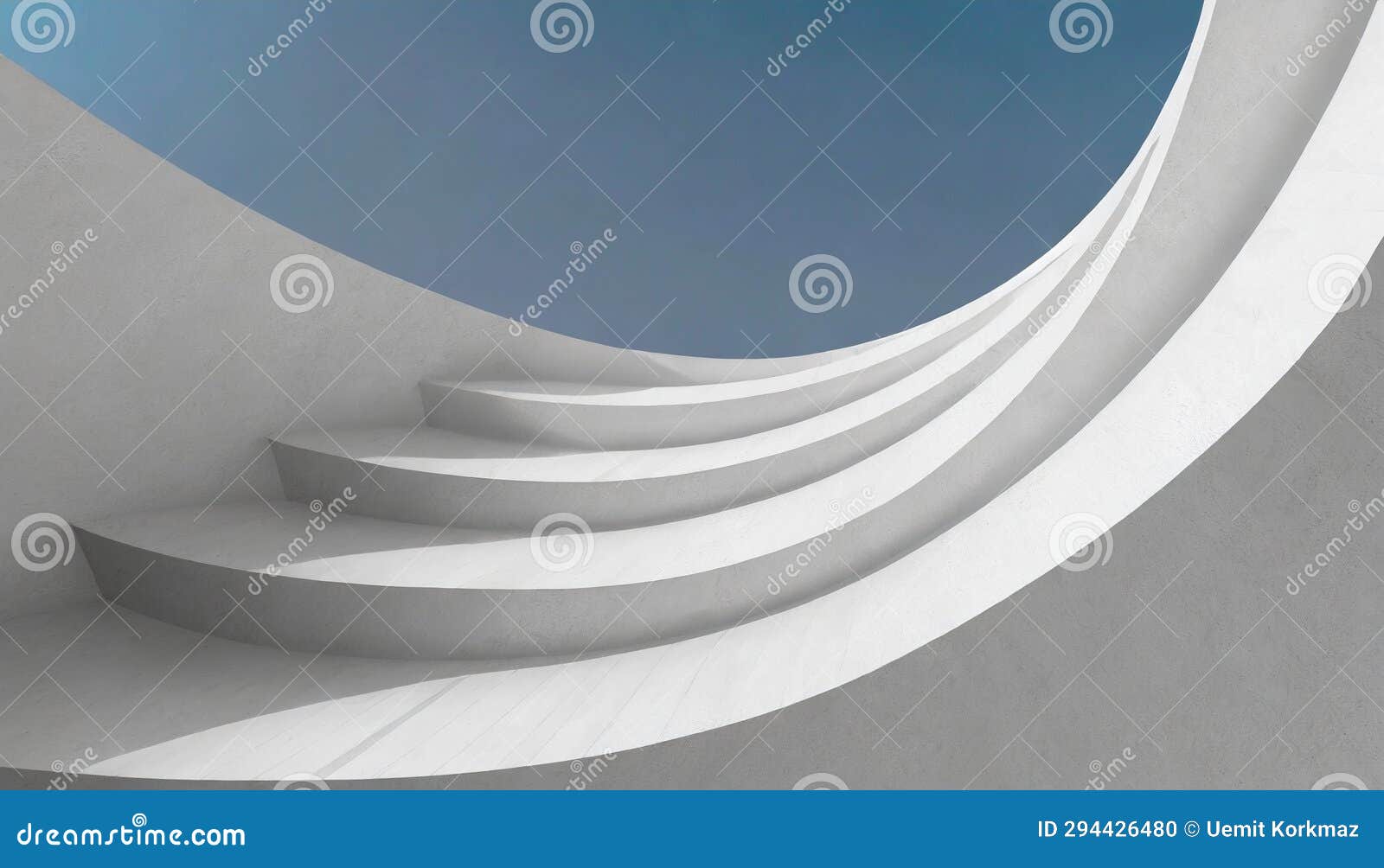 Futuristic Sphere Architectural Elegance in White Space Stock ...