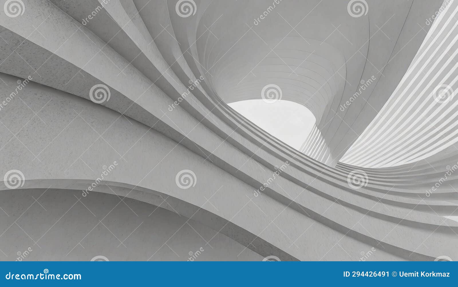 Futuristic Sphere Architectural Elegance in White Space Stock ...