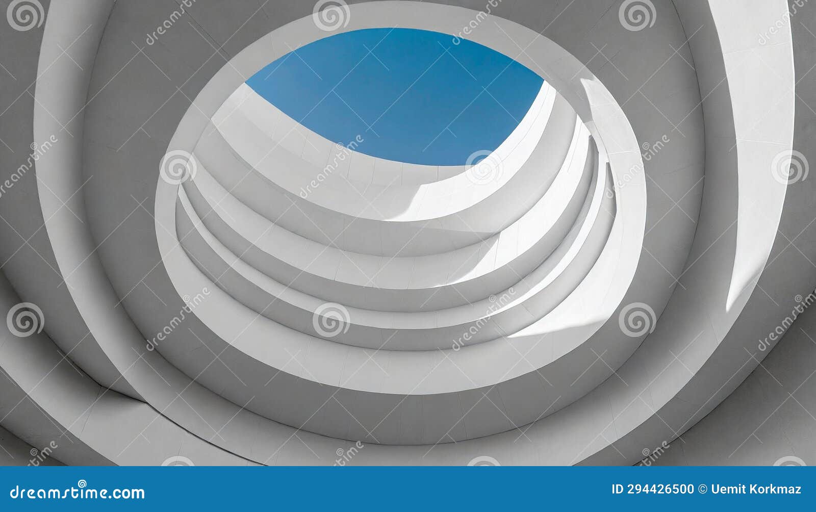 Futuristic Sphere Architectural Elegance in White Space Stock ...