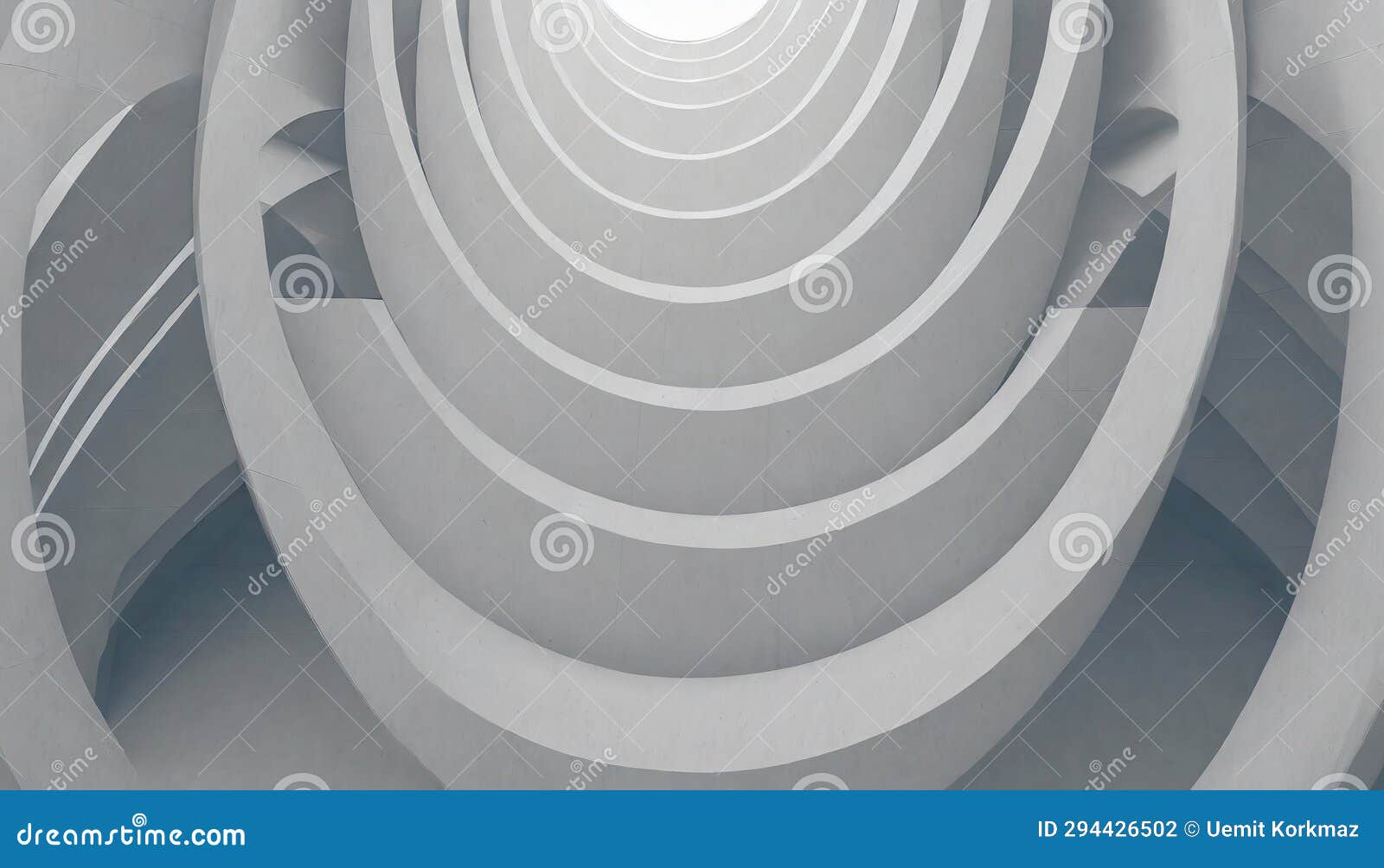 Futuristic Sphere Architectural Elegance in White Space Stock ...