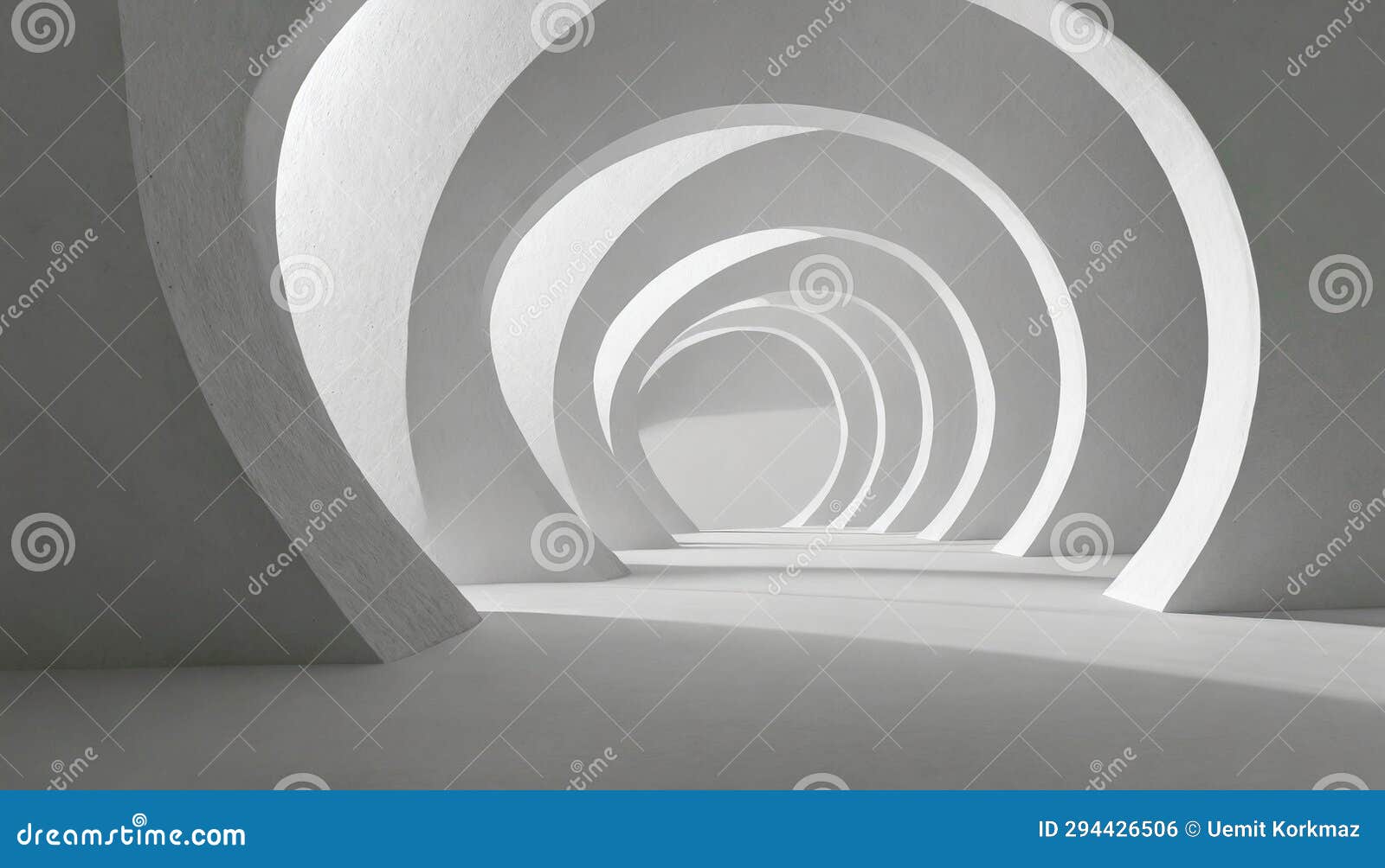 Futuristic Sphere Architectural Elegance in White Space Stock ...