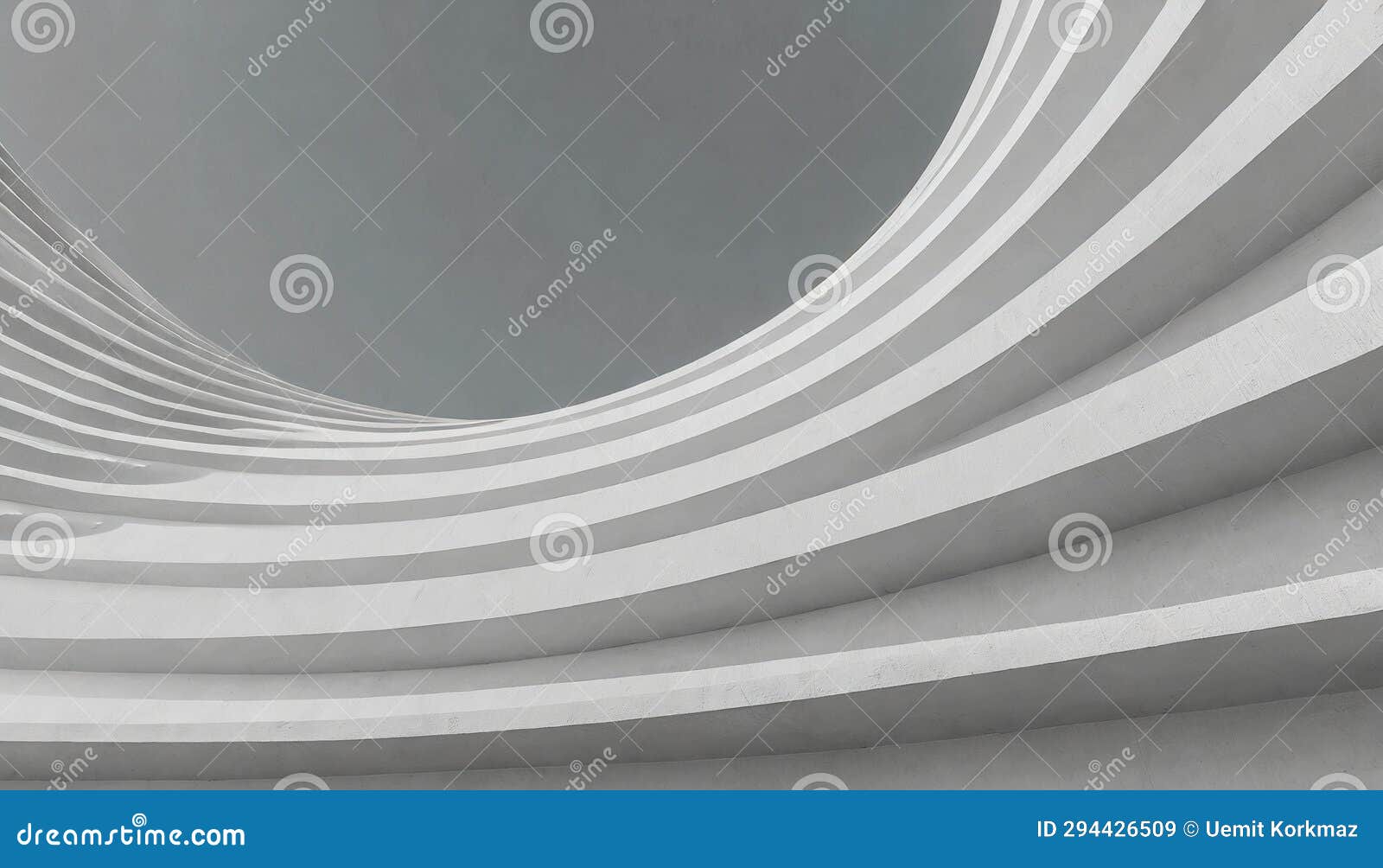 Futuristic Sphere Architectural Elegance in White Space Stock ...