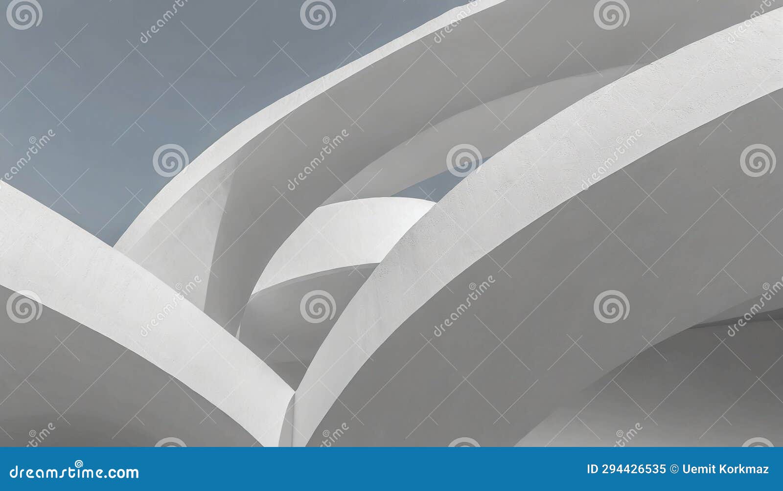 Futuristic Sphere Architectural Elegance in White Space Stock ...