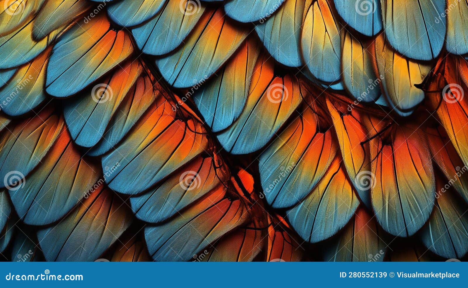 Fascinating Butterfly Wing Pattern Stock Illustration - Illustration of ...