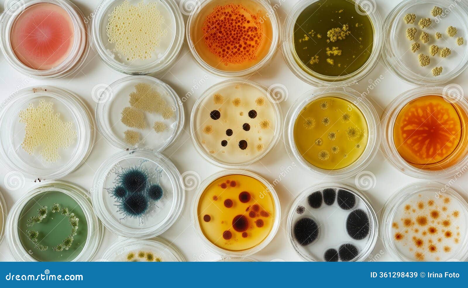 Fascinating Display of Various Molds and Microorganisms Cultured in ...