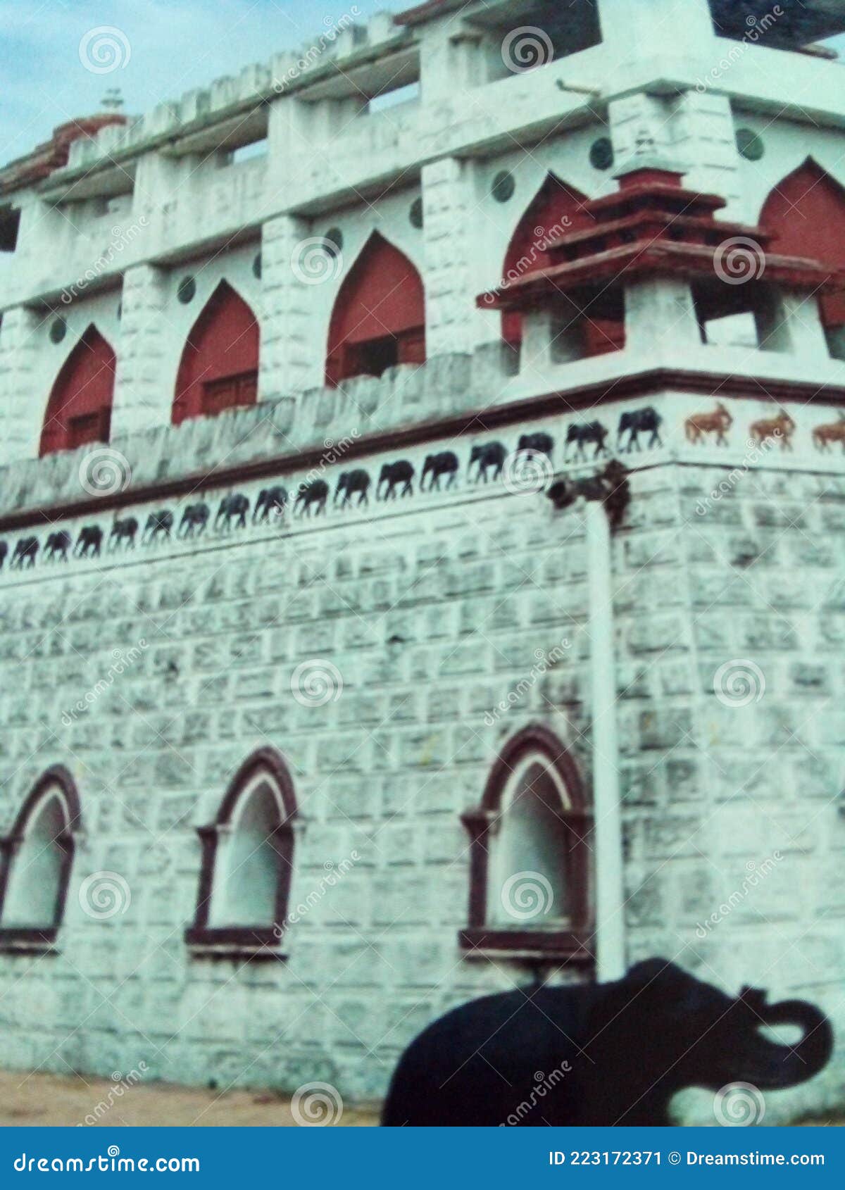 Fascinating elephant fort stock image. Image of number - 223172371
