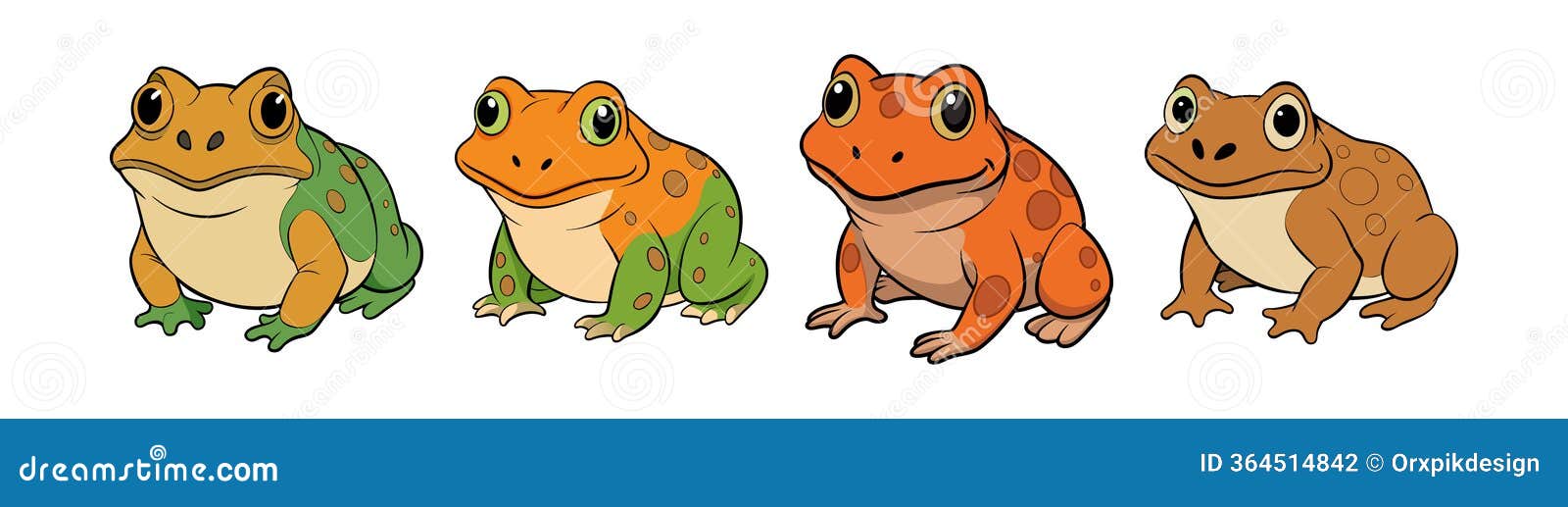 Endemic Toad Coloring Page For Kids Royalty-Free Stock Photography ...