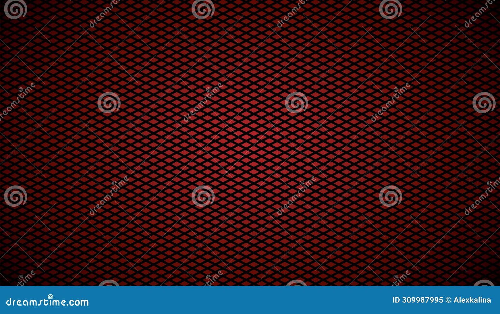 Fascinating Pattern with Rhombuses. Vector Red and Black Background ...