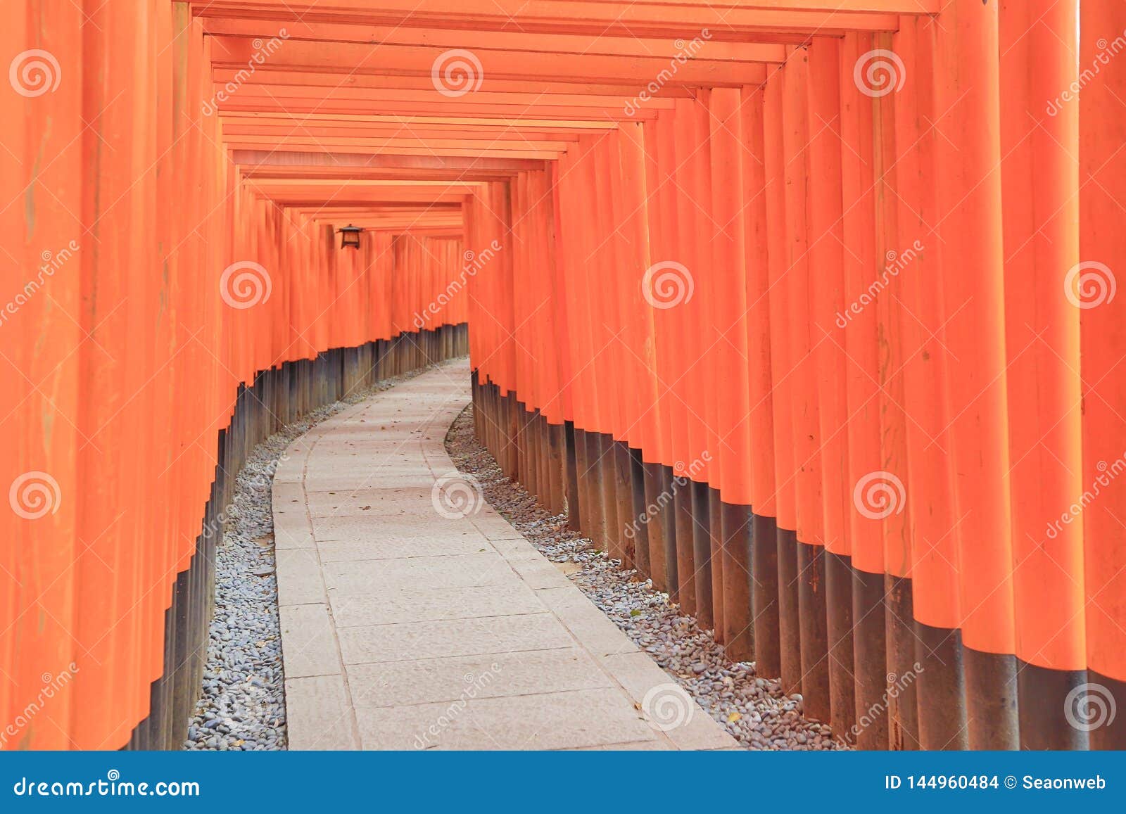 Fascinating Shrine in Japan with Red Gate Stock Photo - Image of color ...