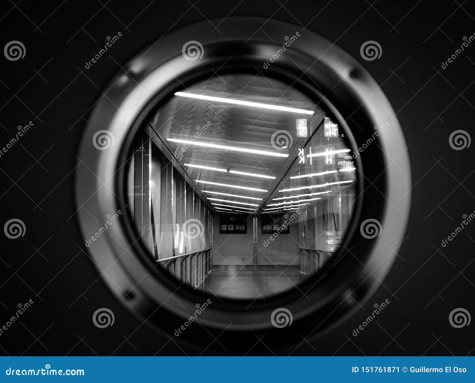 Fascinating View through a Gate Hatch of the Airport Stock Image ...