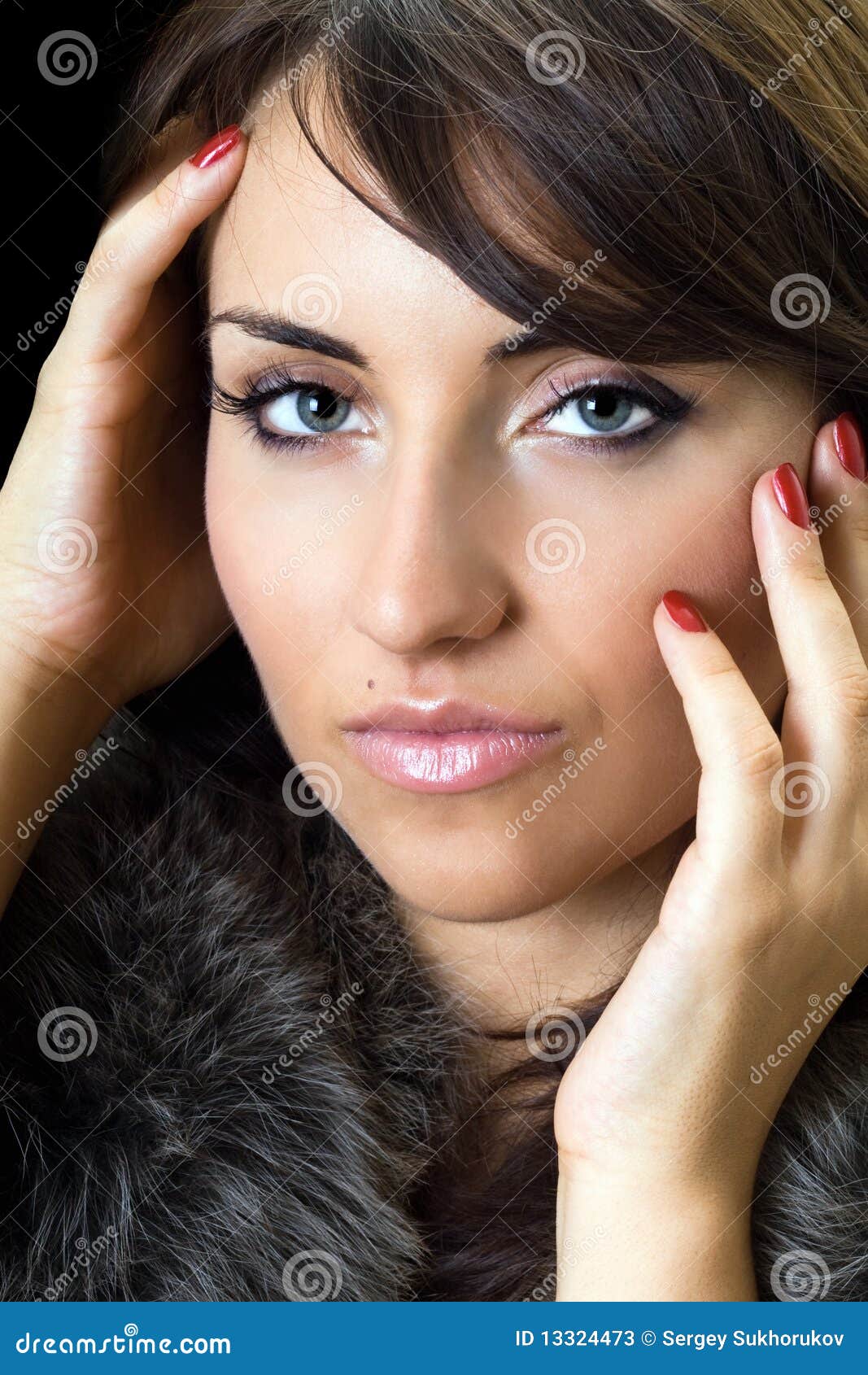 Fascinating woman stock image. Image of eyes, isolated - 13324473
