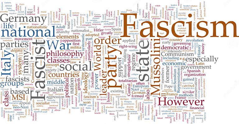 Fascism word cloud stock illustration. Illustration of economic - 10833418