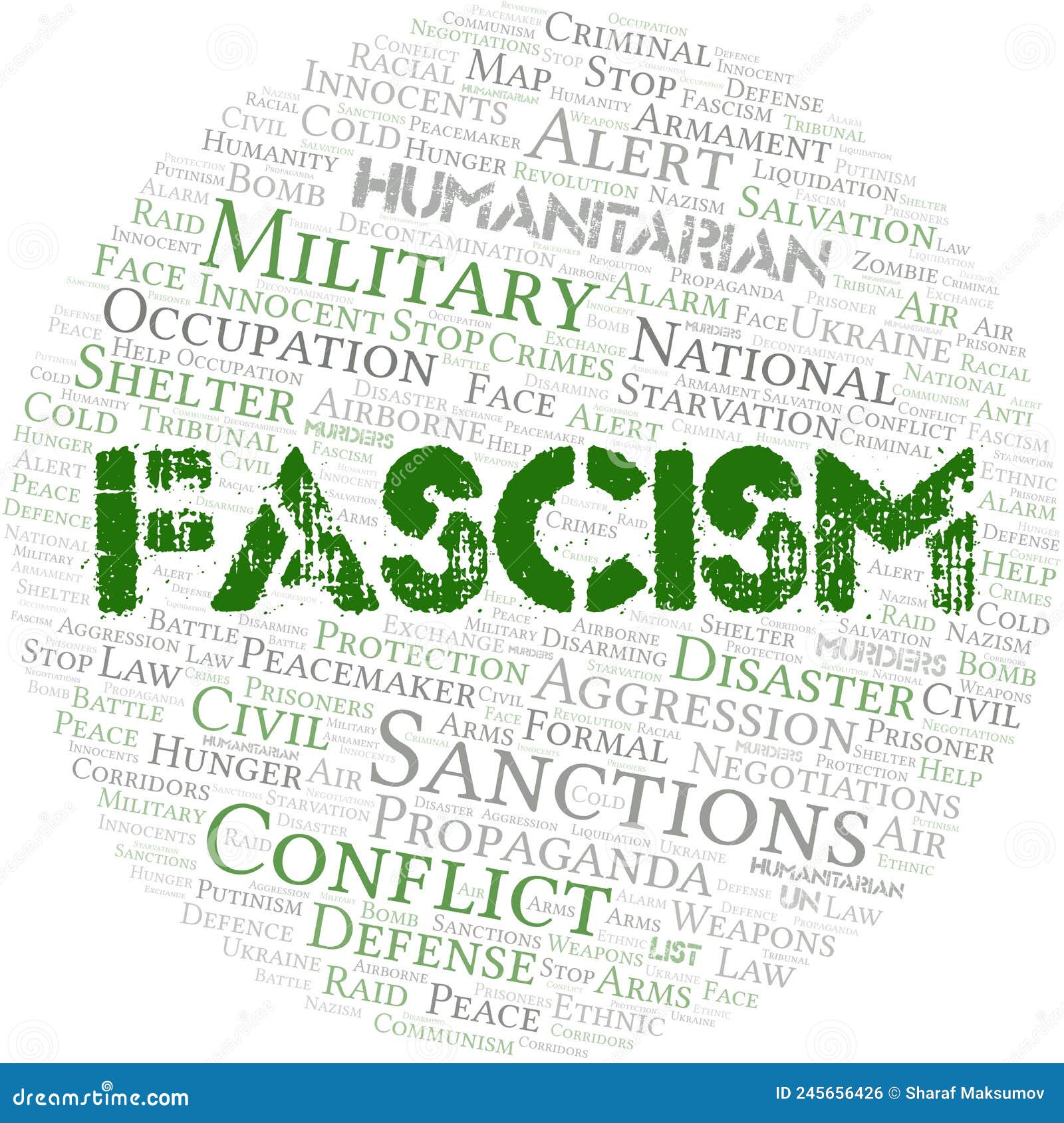 Fascism Word Block On White Stock Photography | CartoonDealer.com ...