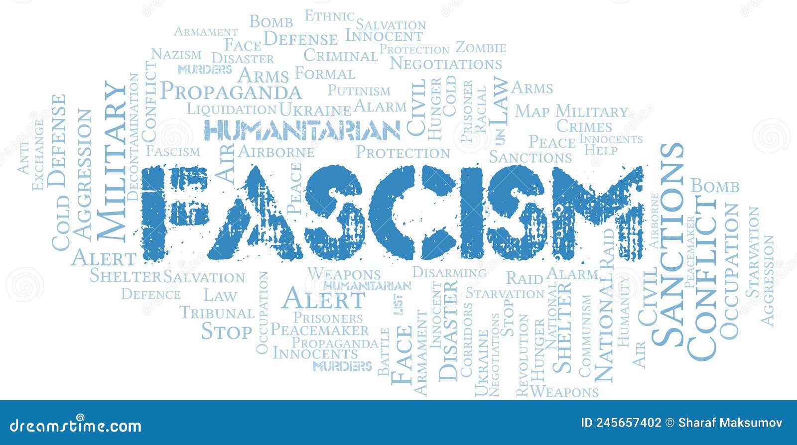 Fascism Word Cloud. Vector Made with the Text only. Stock Vector ...