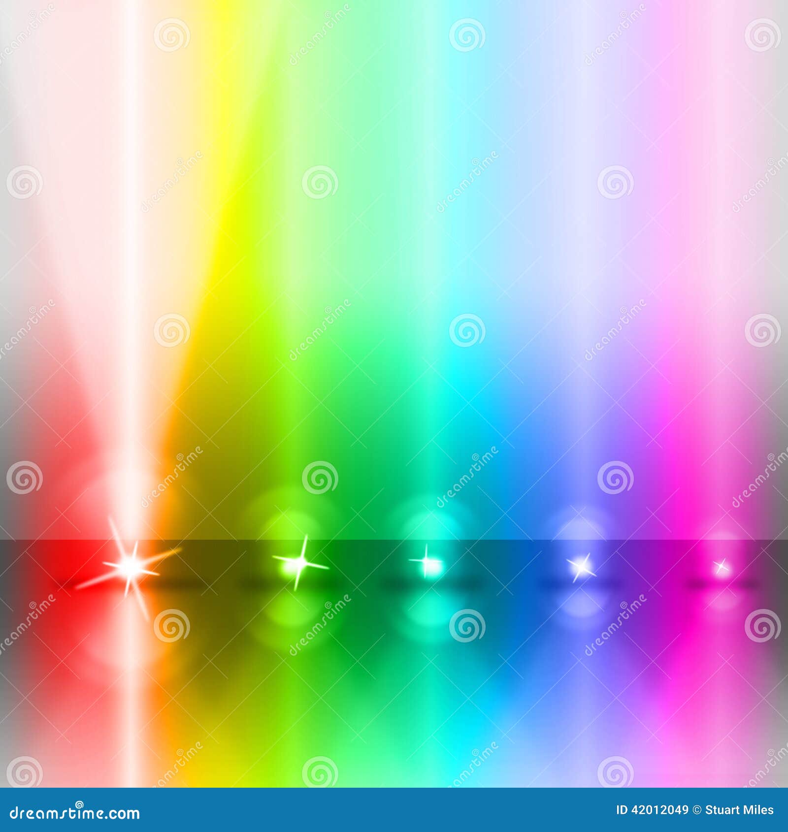 A Fase Da Cor Mostra Lightsbeams De Claro E De Colorido Ilustração ...