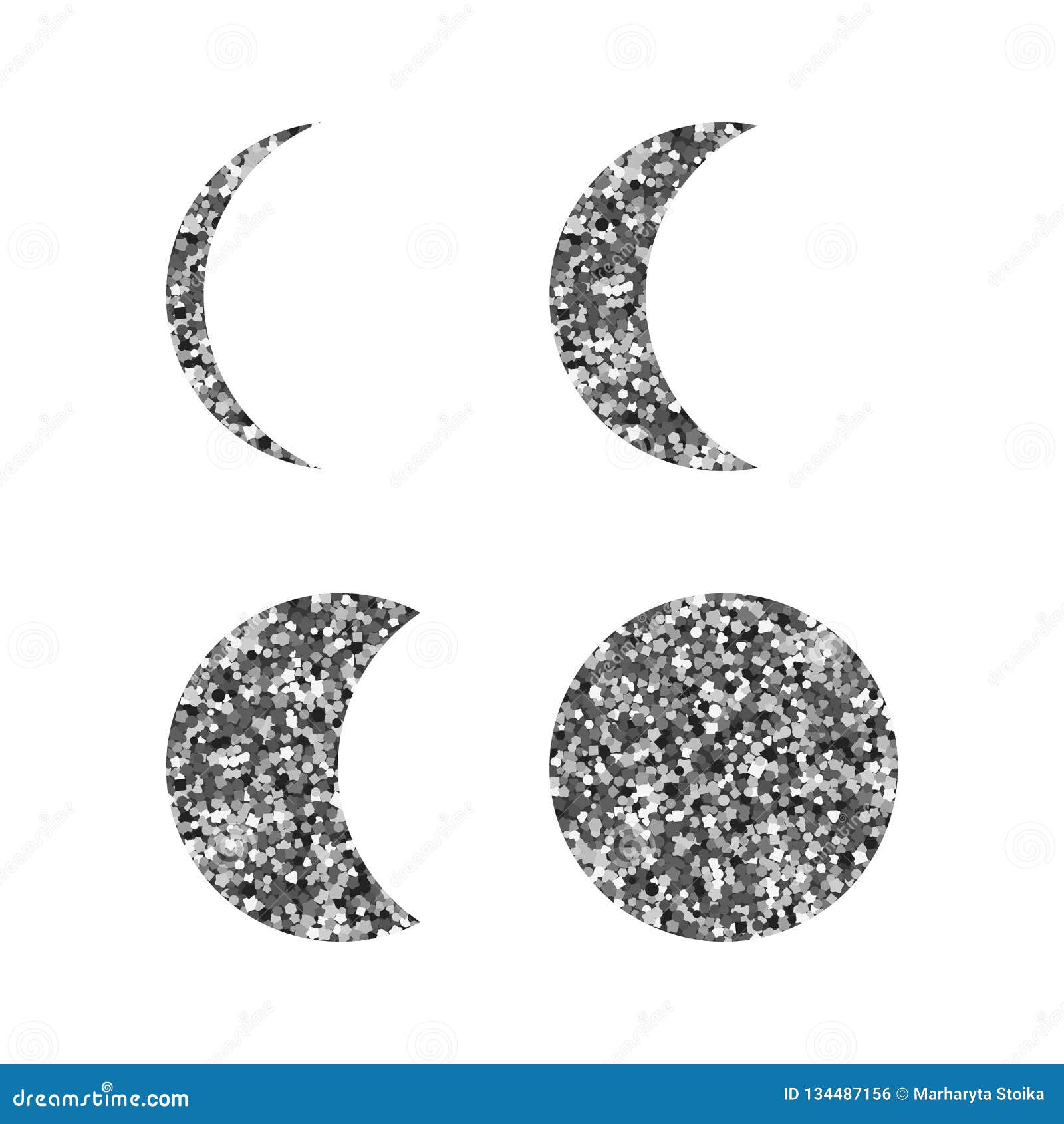 Fases Da Lua Ilustração Do Vetor Ilustração De Astronomia 134487156