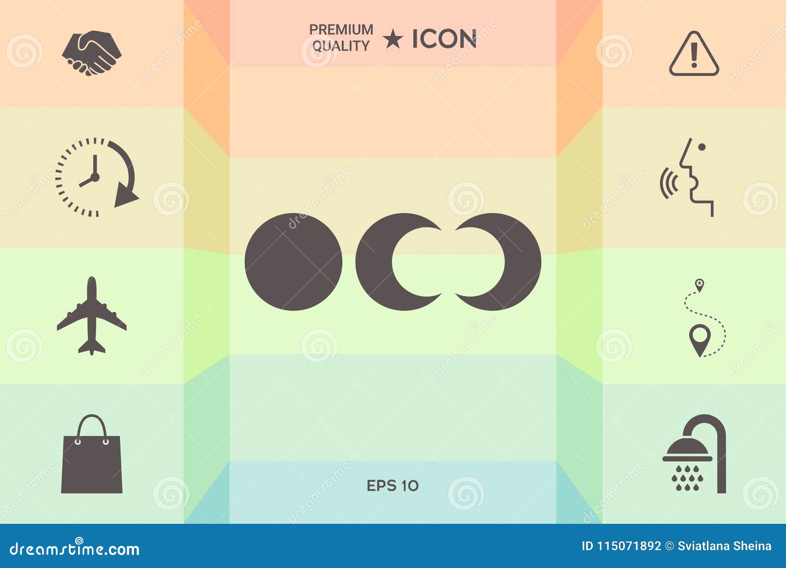 Fases De Los Iconos De La Luna Ilustración del Vector - Ilustración de ...