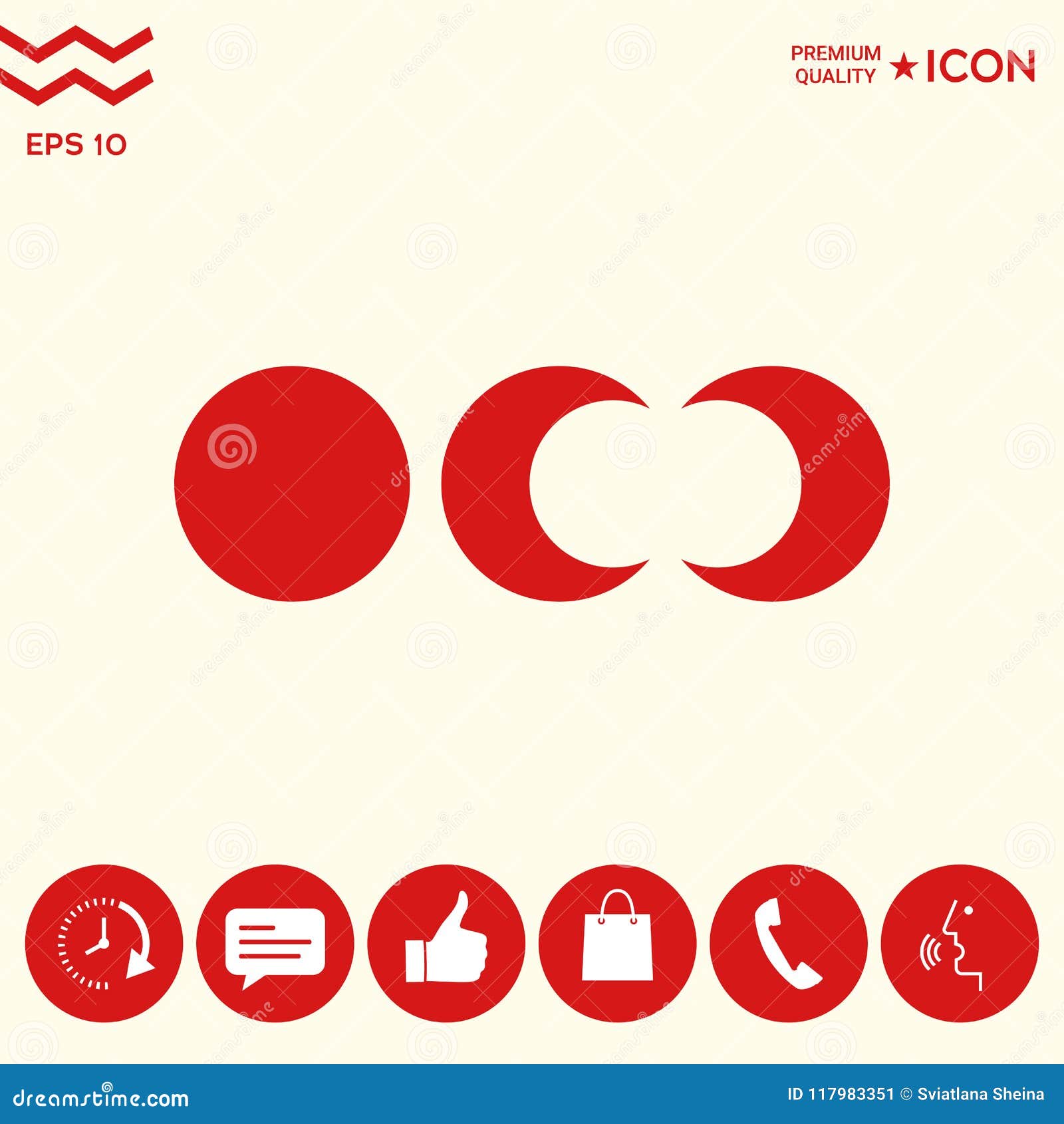 Fases De Los Iconos De La Luna Ilustración del Vector - Ilustración de ...