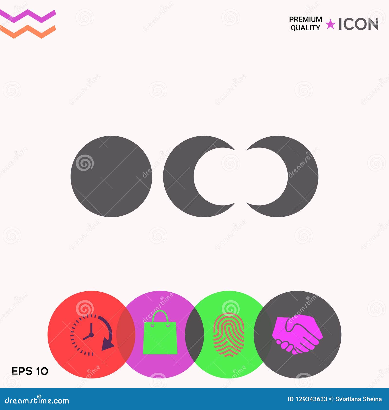 Fases De Los Iconos De La Luna Ilustración del Vector - Ilustración de ...