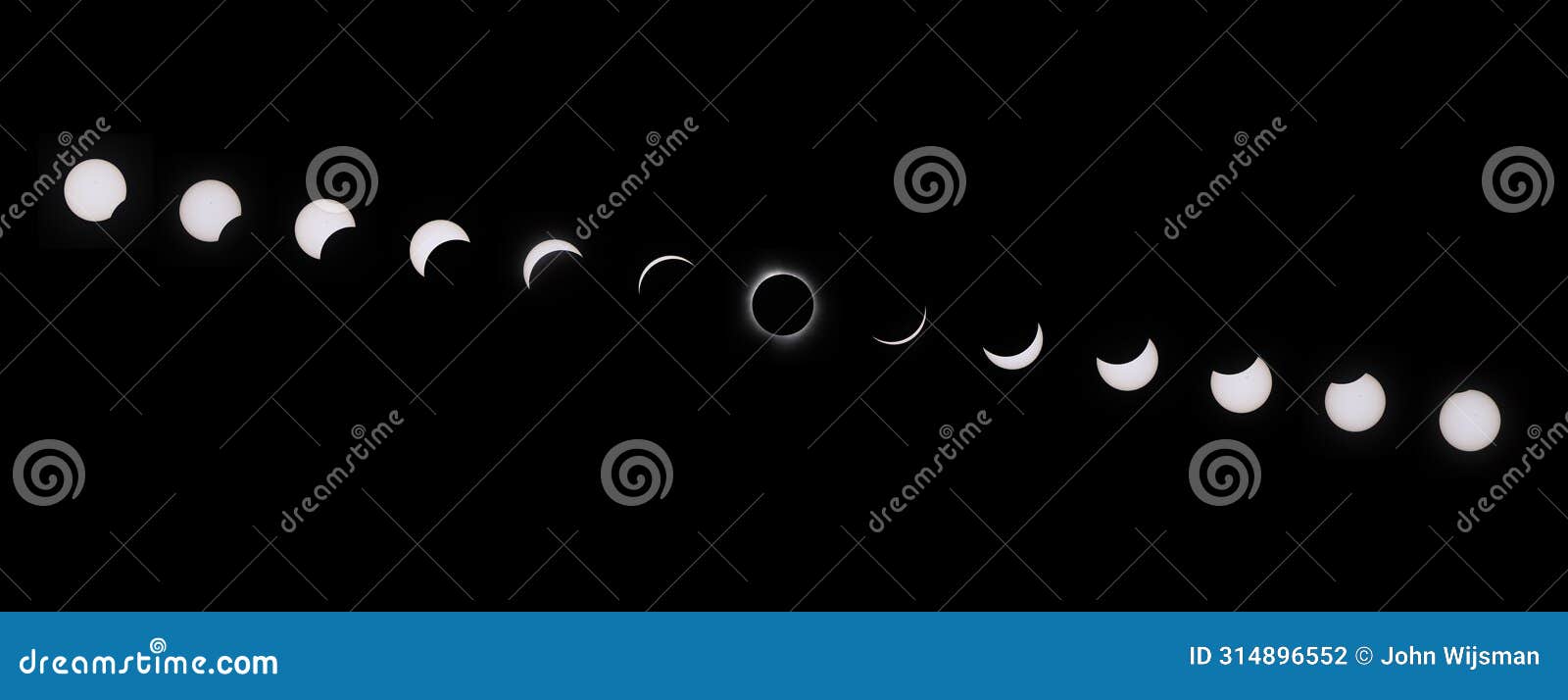 Fases Totales Del Eclipse Solar. Compuesto Foto de archivo - Imagen de ...