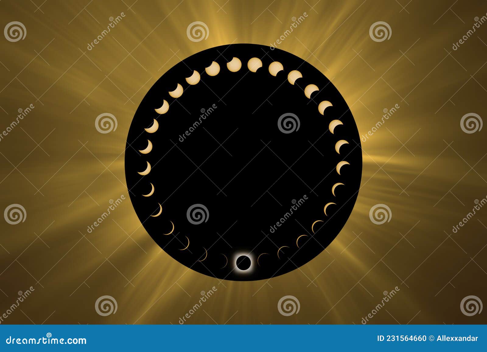 Fases Totales Del Eclipse Solar Eclipse Solar Foto de archivo - Imagen ...