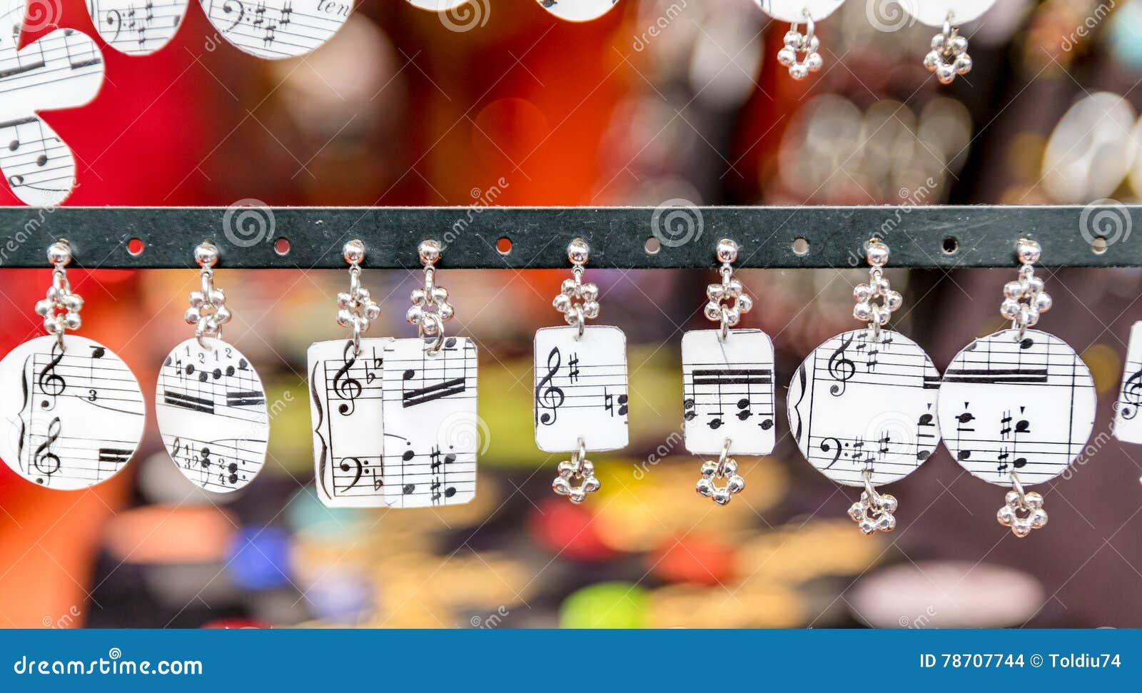 Fashion Accessories with Musical Notes. Stock Photo - Image of melody ...