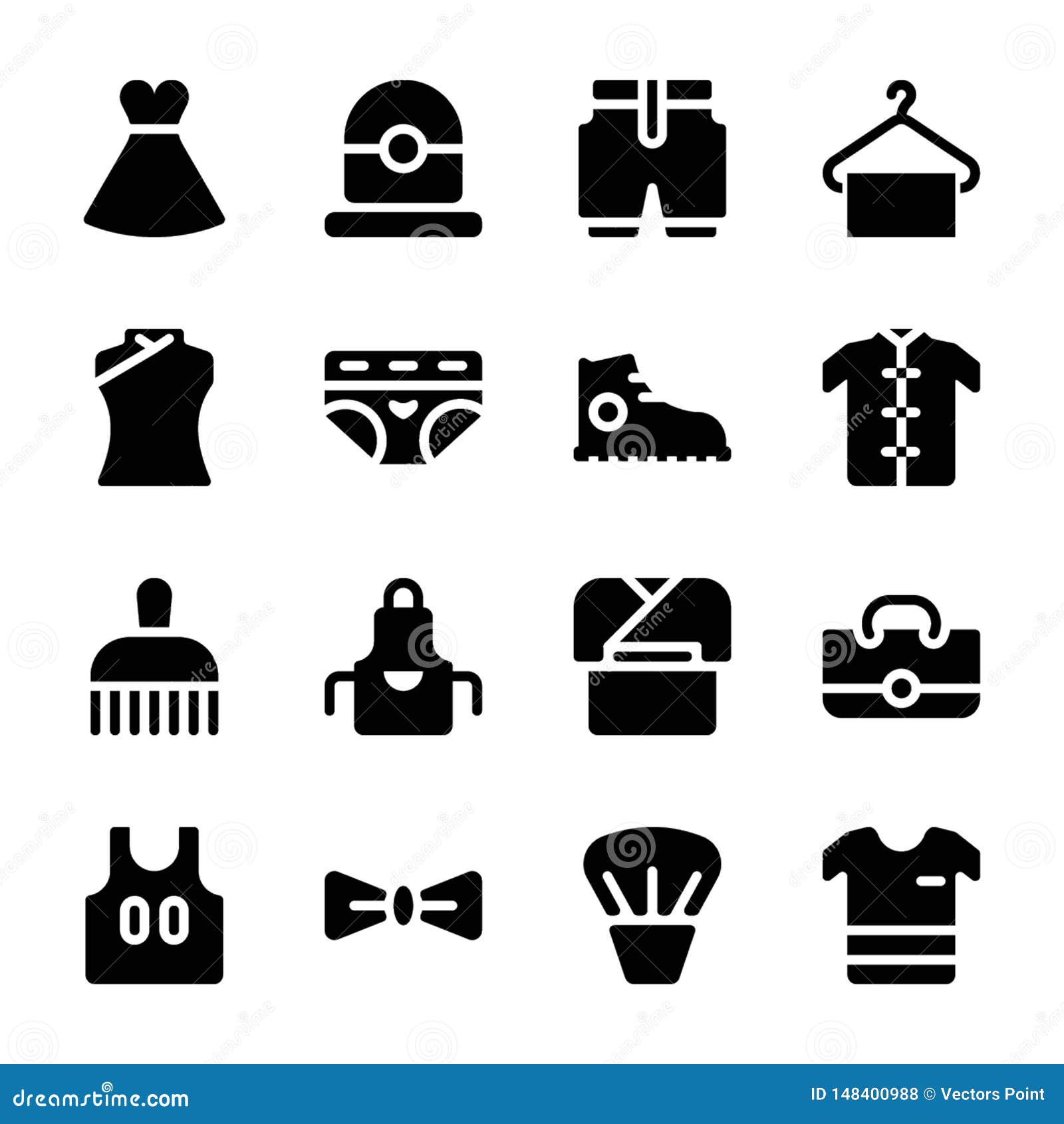 Fashion Accessory Icons stock illustration. Illustration of dress ...