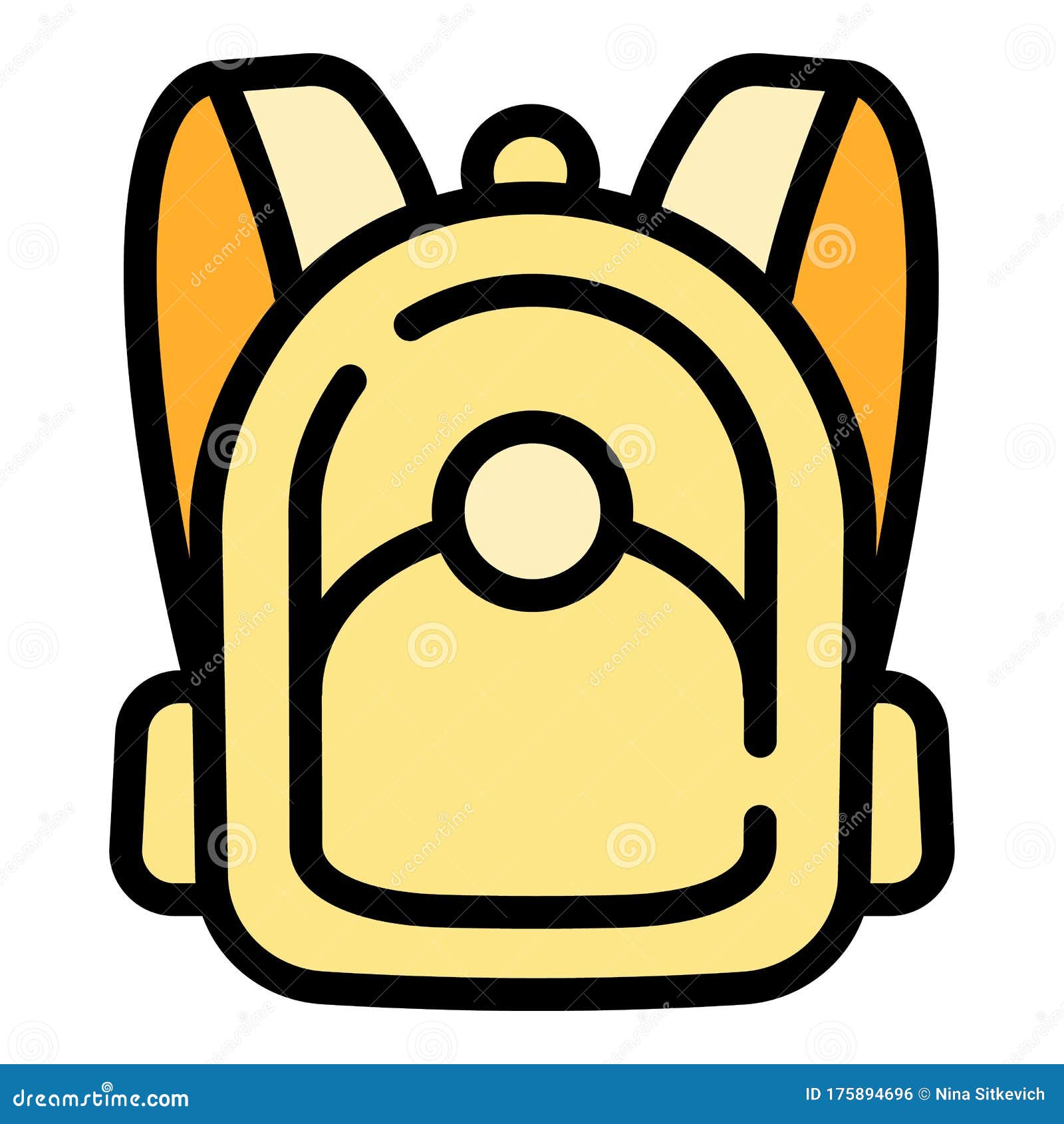 Fashion Backpack. Cartoon City Rucksack, Stylish Doodle Knapsack Bag ...