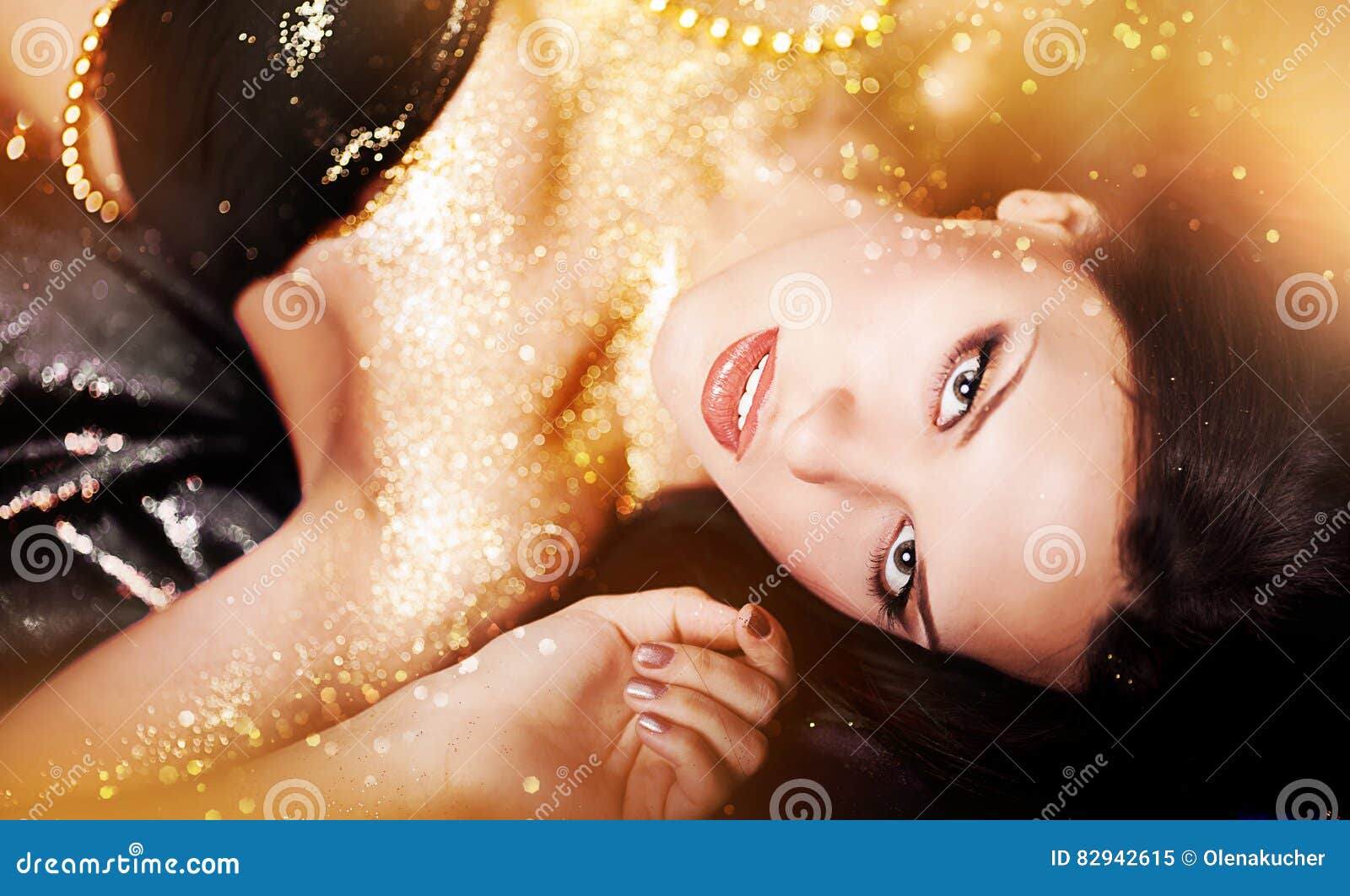 Fashion Beauty Glamor Girl Stock Image Image Of Look Curl 82942615