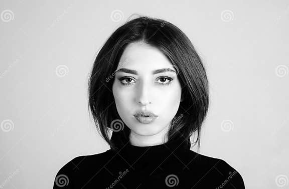 Fashion And Beauty Makeup Cosmetics Pretty Girl With Look Skincare Confident Fashion Model