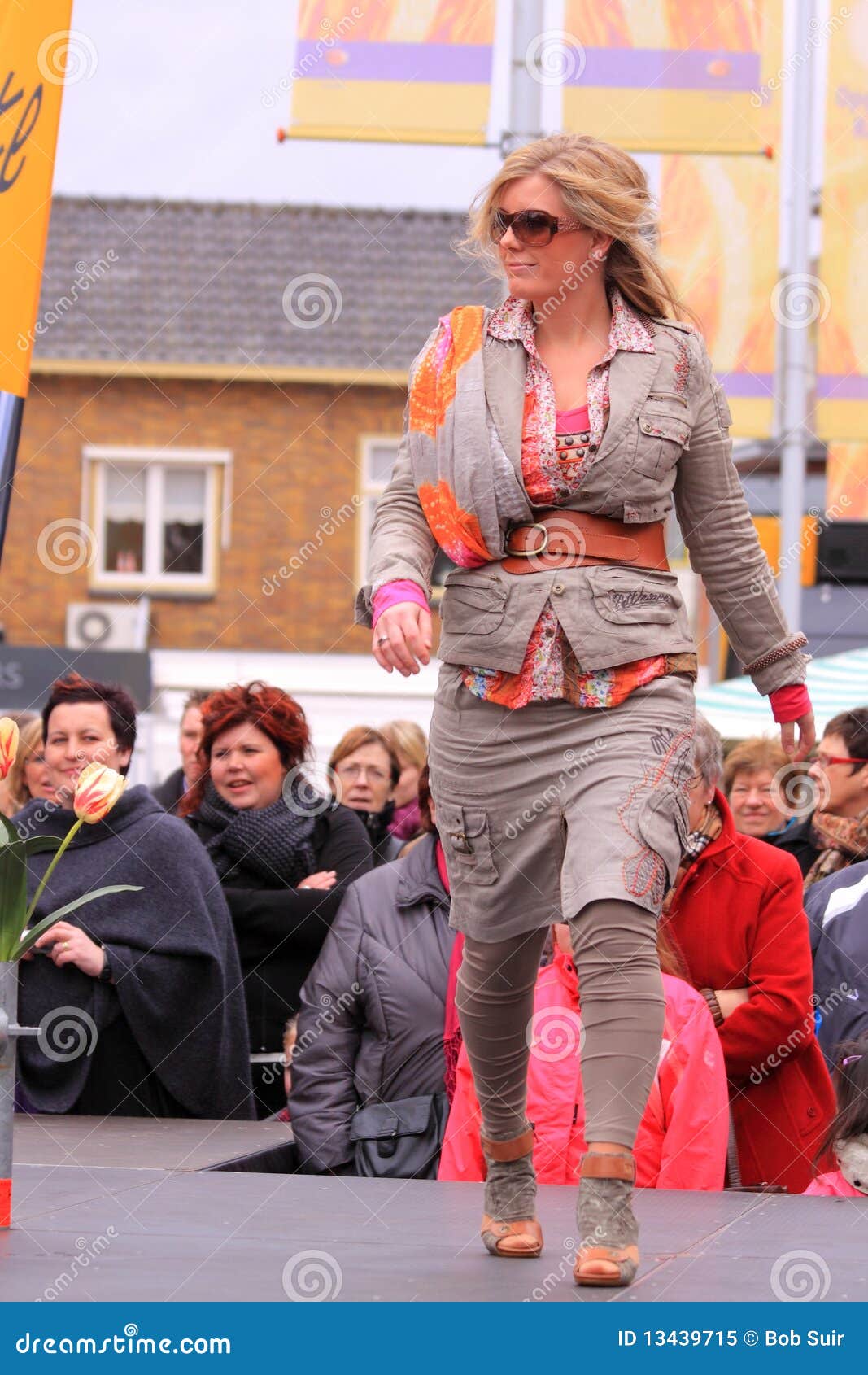 Fashion on the catwalk editorial image. Image of clothing - 13439715