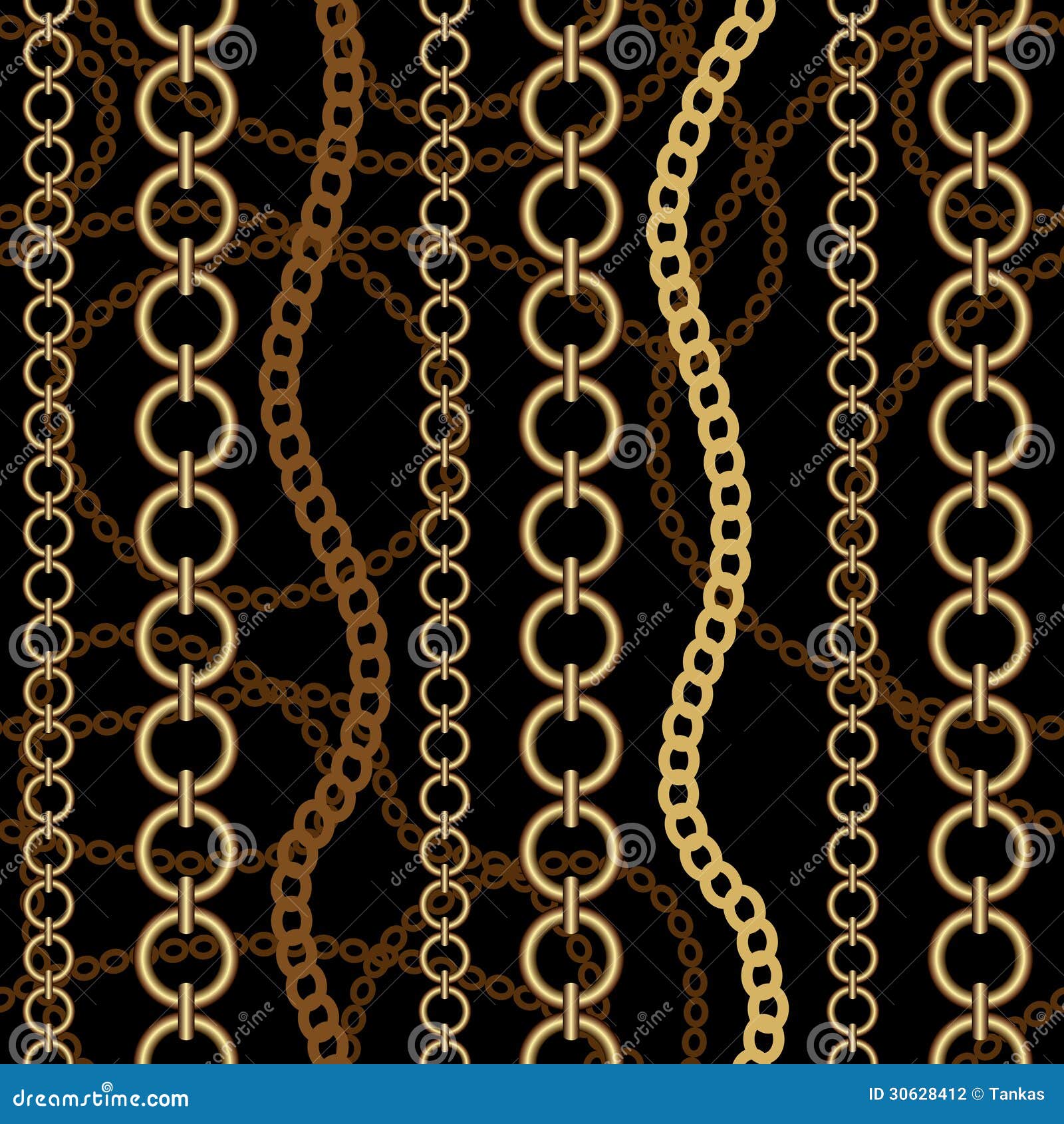 Fashion chain pattern stock vector. Illustration of seam - 30628412