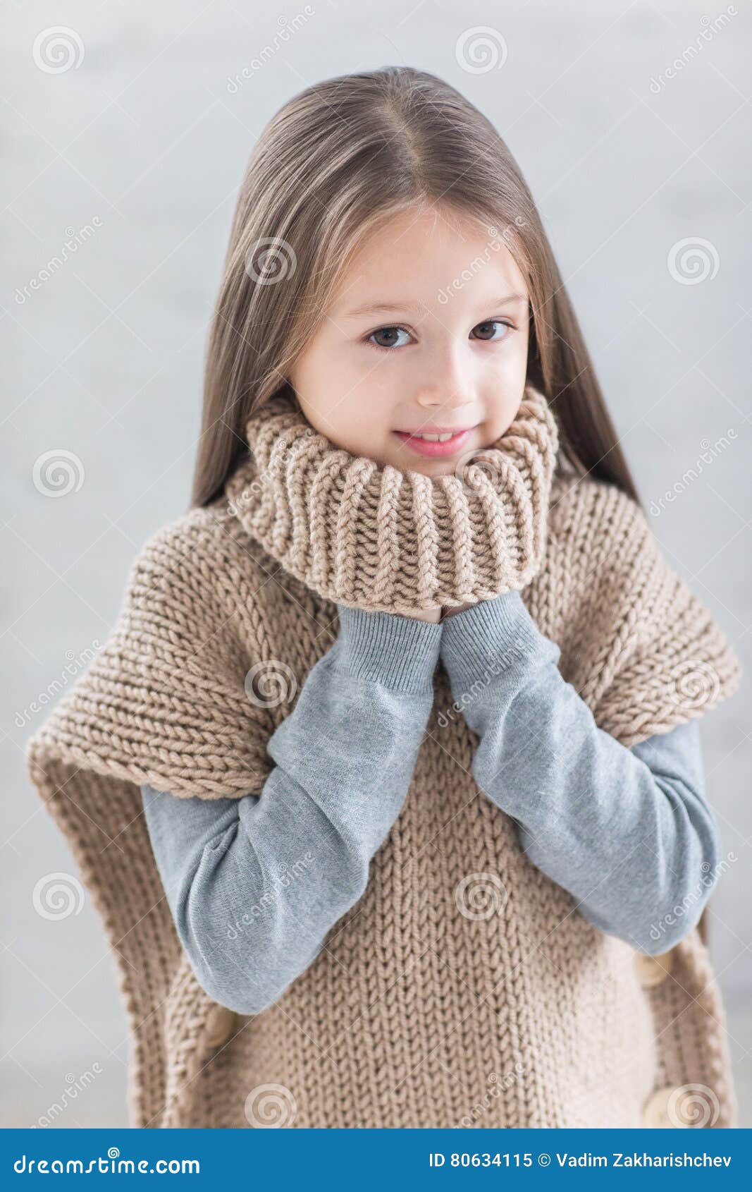Fashion Child Knitted Sweater Stock Image - Image of cute, fashion ...