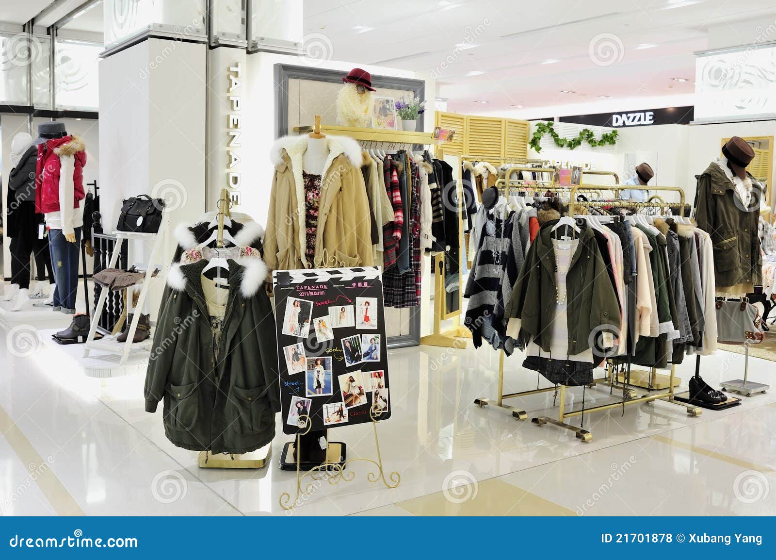 Fashion clothes shop editorial stock photo. Image of elegance - 21701878