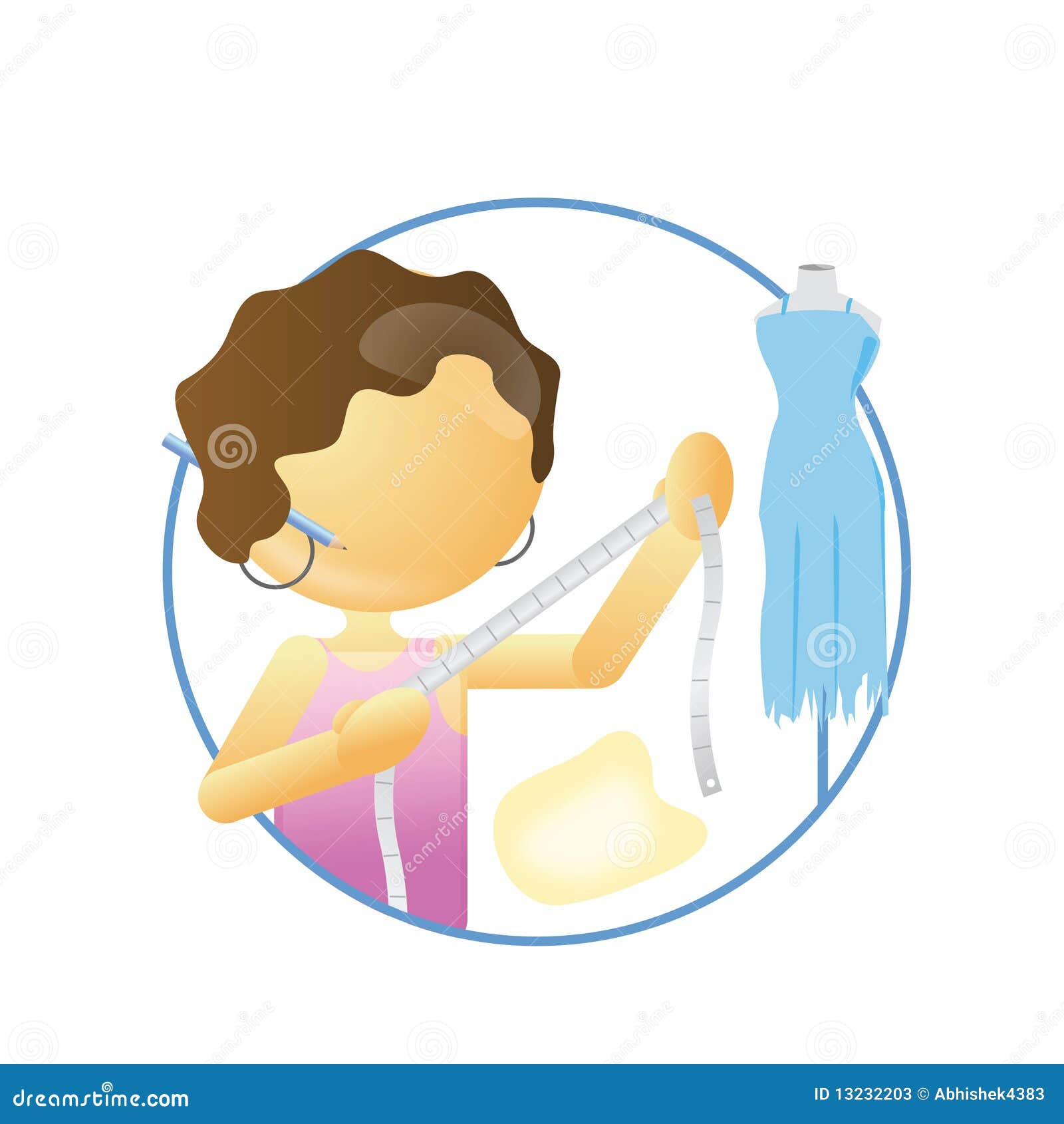 Fashion Designer Stock Illustration Illustration Of Drawing 13232203