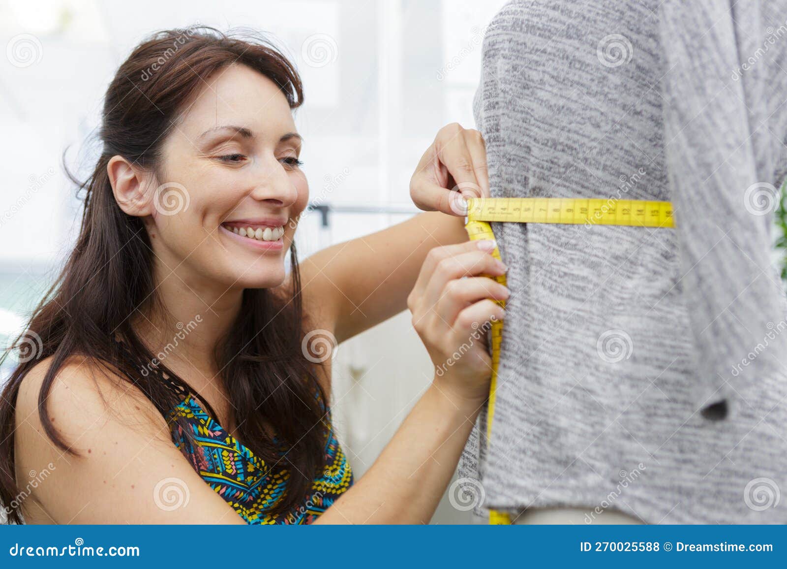 Fashion Designer Measuring Dummy Stock Photo - Image of pattern ...