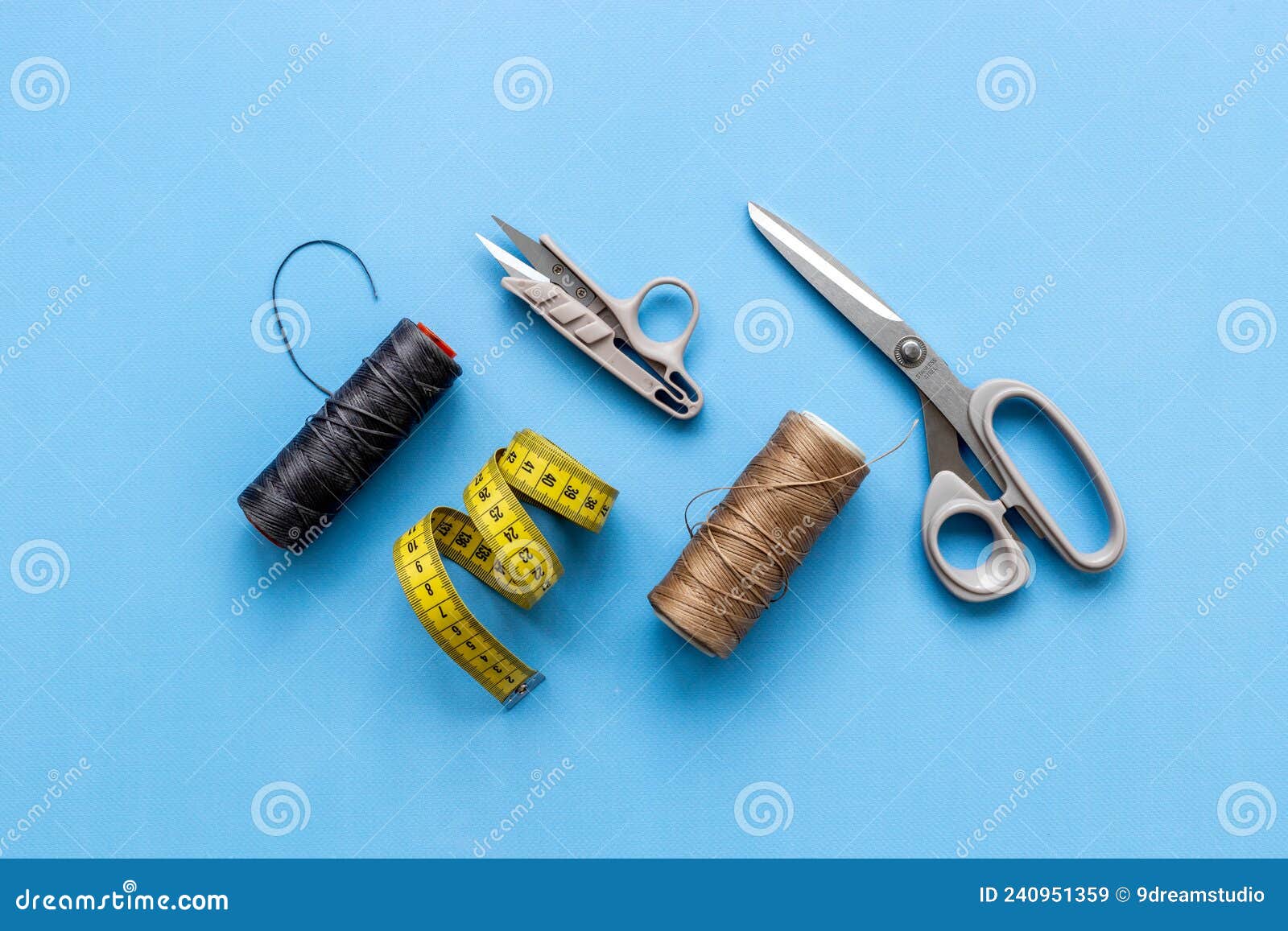 Fashion Designer or Seamstress Table with Tailor Tools Stock Image ...