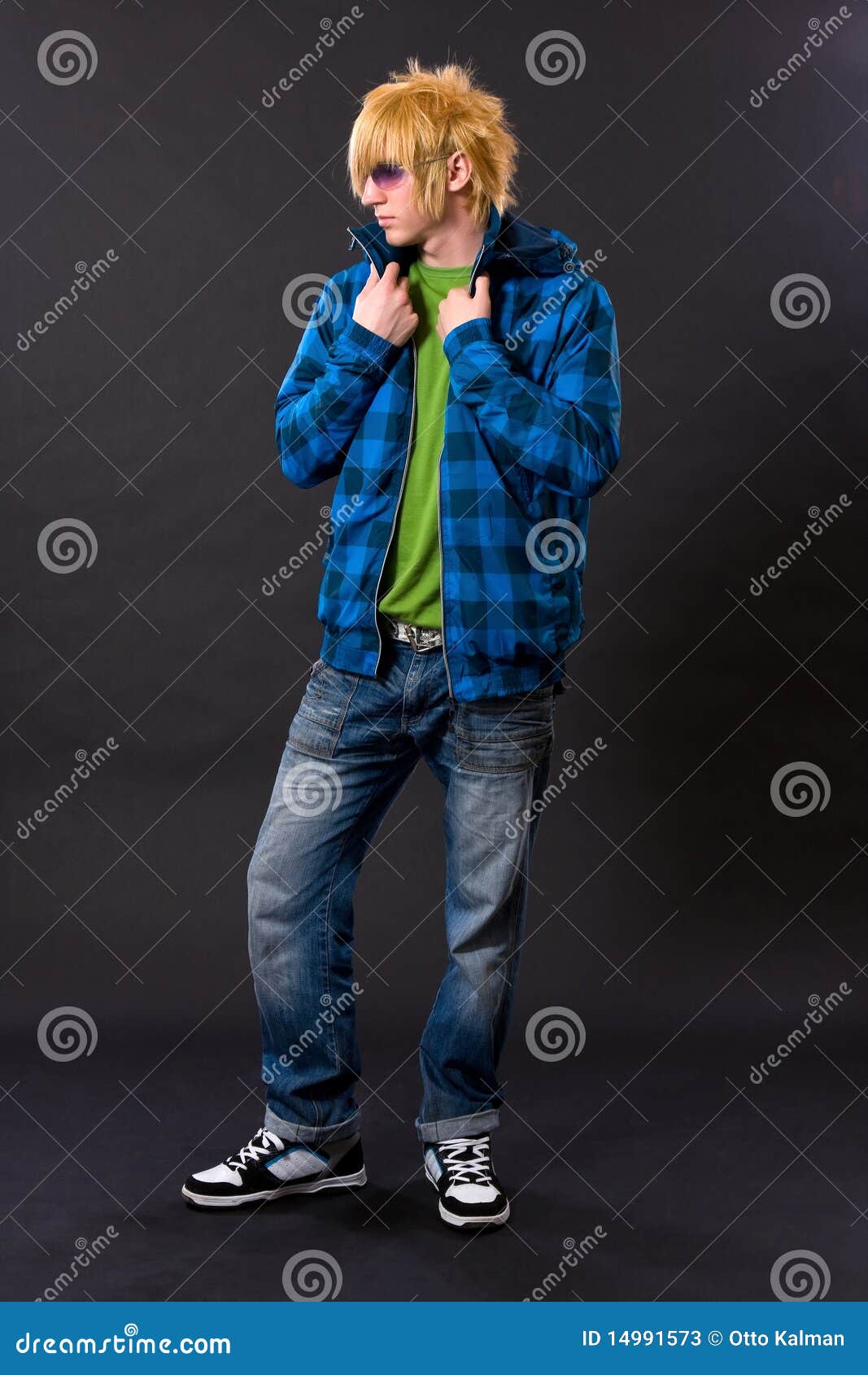 Fashion emo guy stock image. Image of posing, people - 14991573