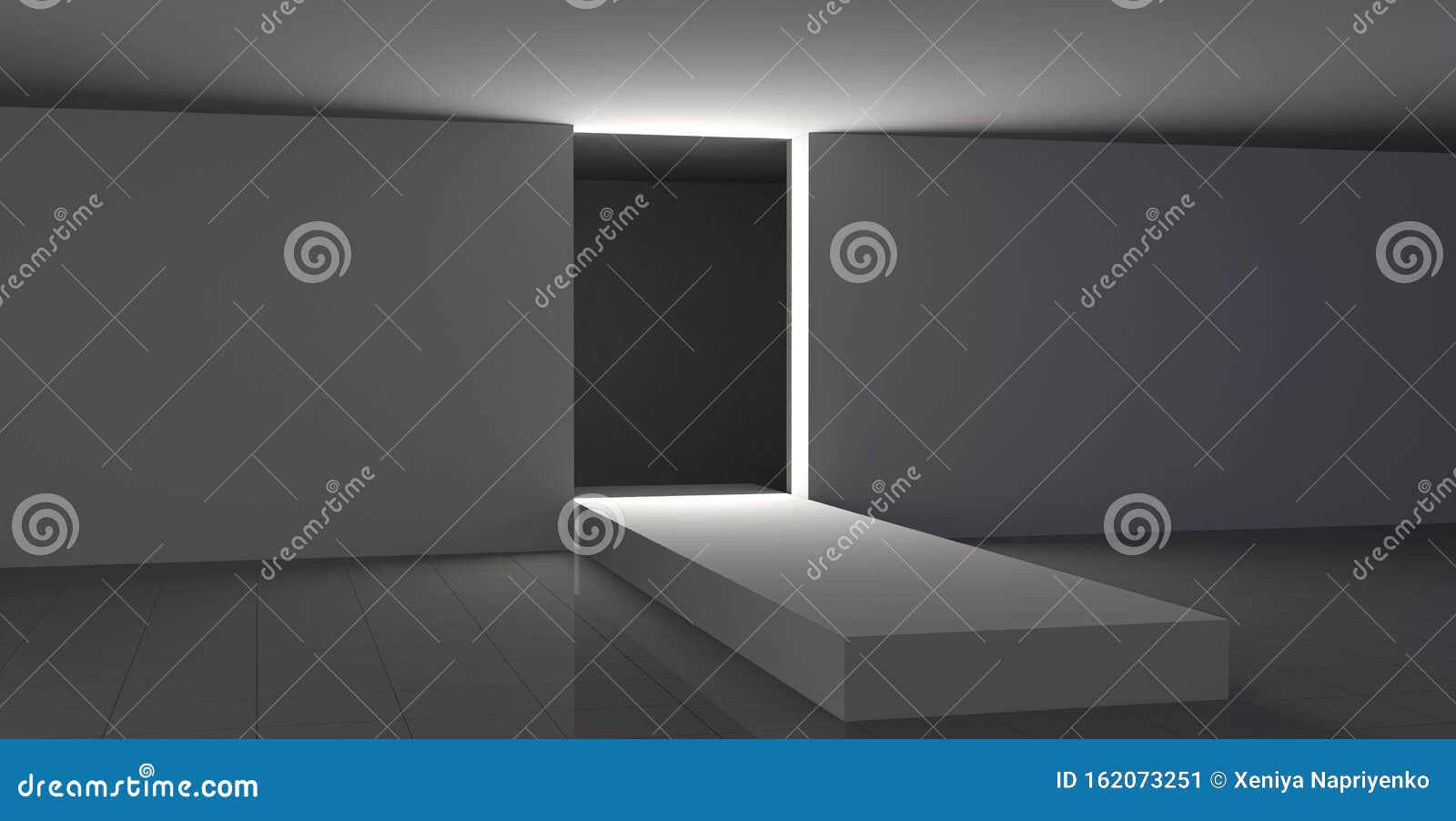 Fashion Empty Runway 3d. Mockup Stock Illustration - Illustration of ...