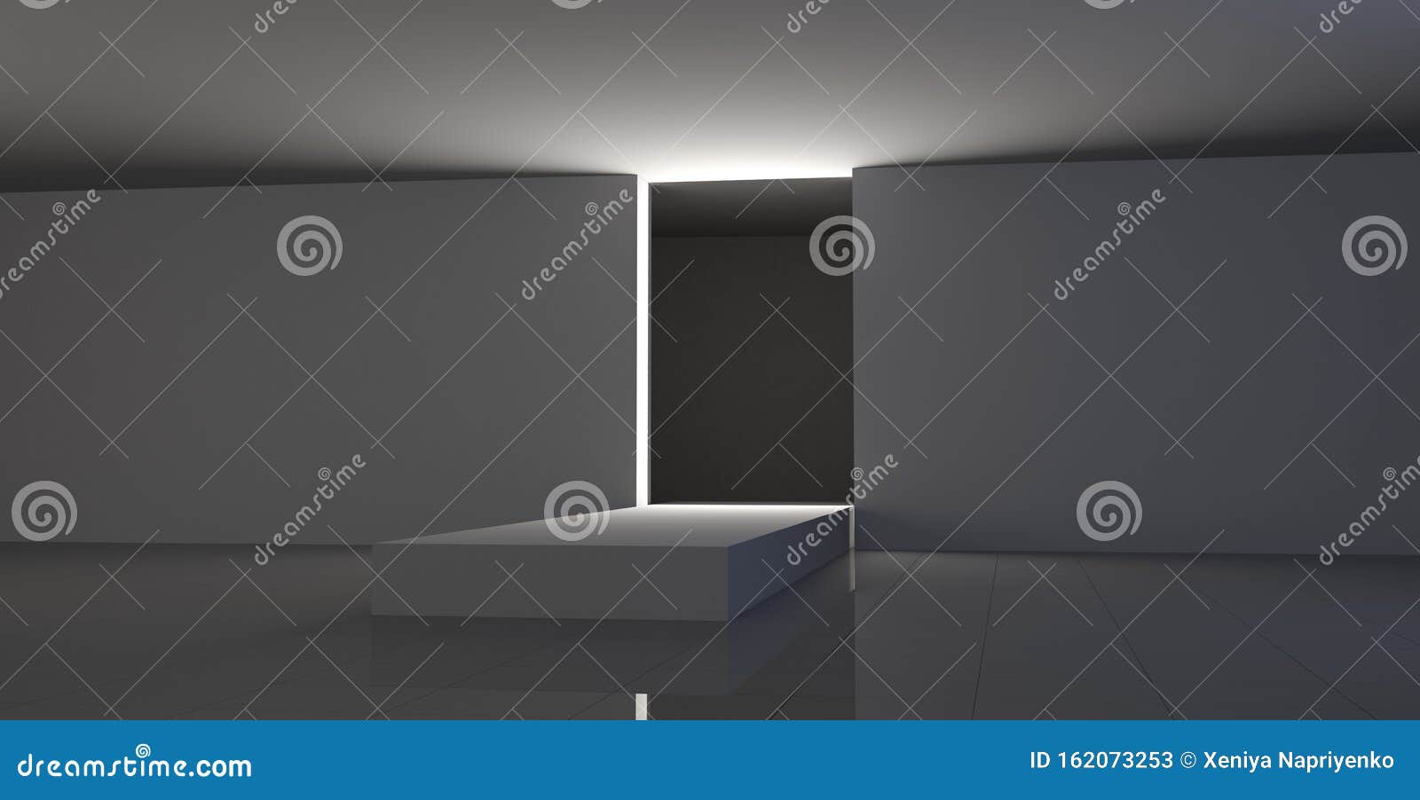 Fashion Empty Runway 3d. Mockup Stock Illustration - Illustration of ...