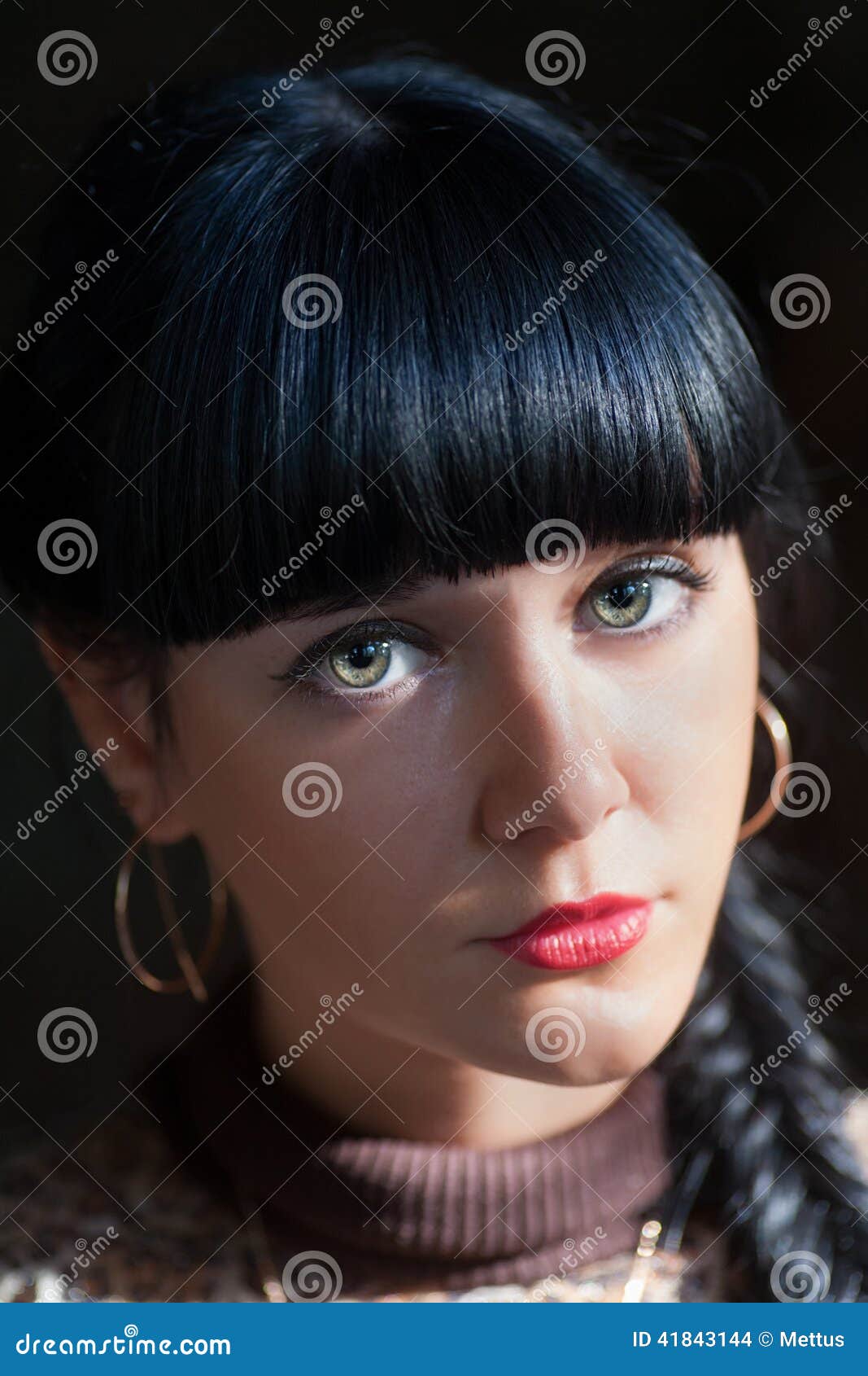 Fashion Female Face with Blank Expression Stock Photo - Image of ...